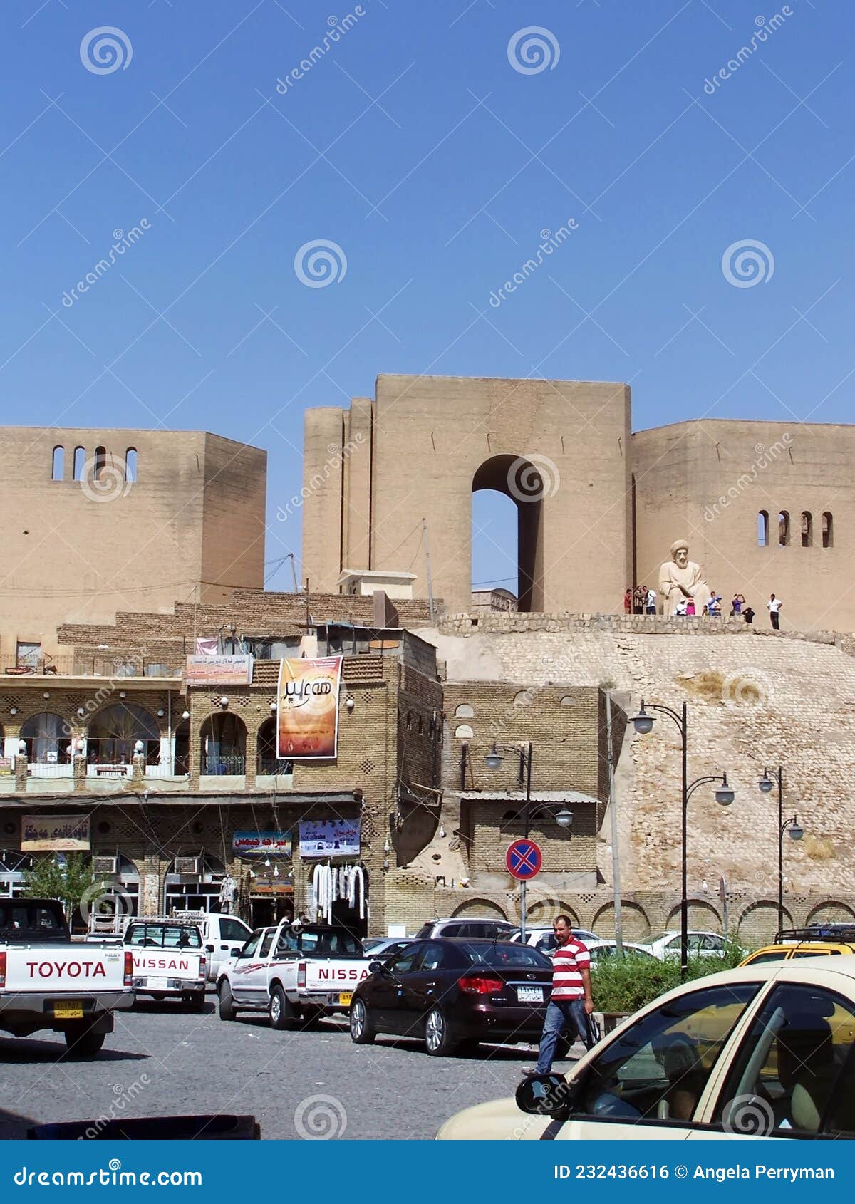 Market Below the Citadel in Kurdistan Editorial Photo - Image of city ...