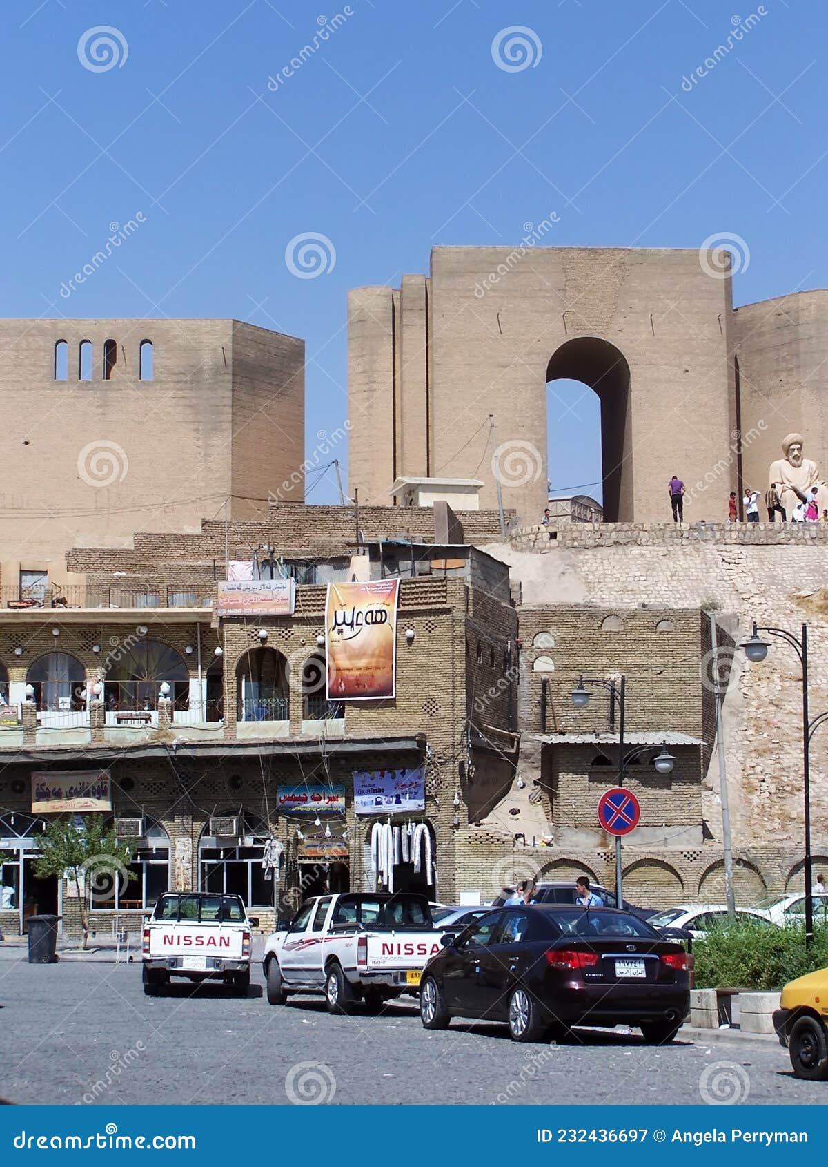 Market Below the Citadel in Kurdistan Editorial Photography - Image of ...