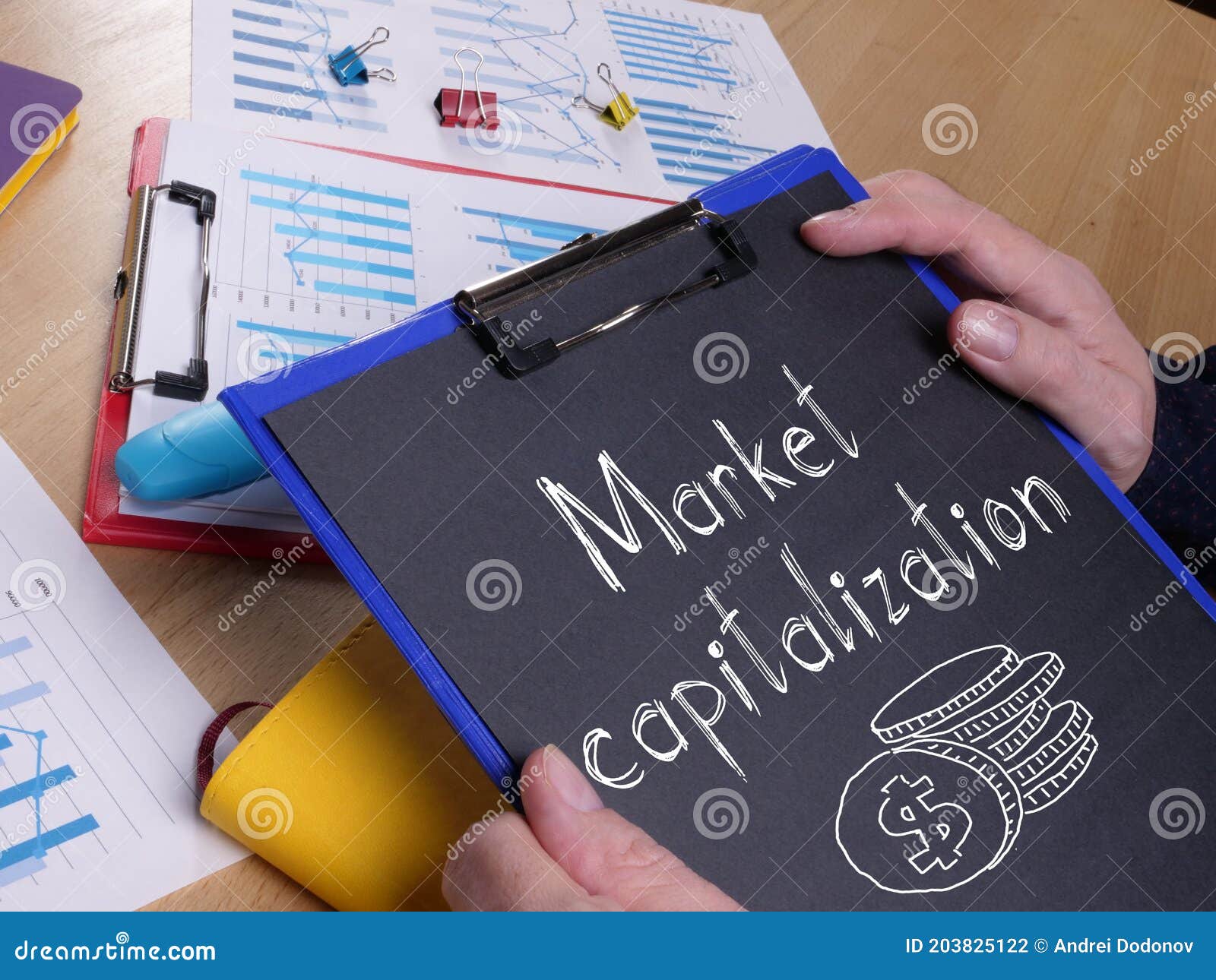 Market Capitalization is Shown on the Business Photo Using the Text ...