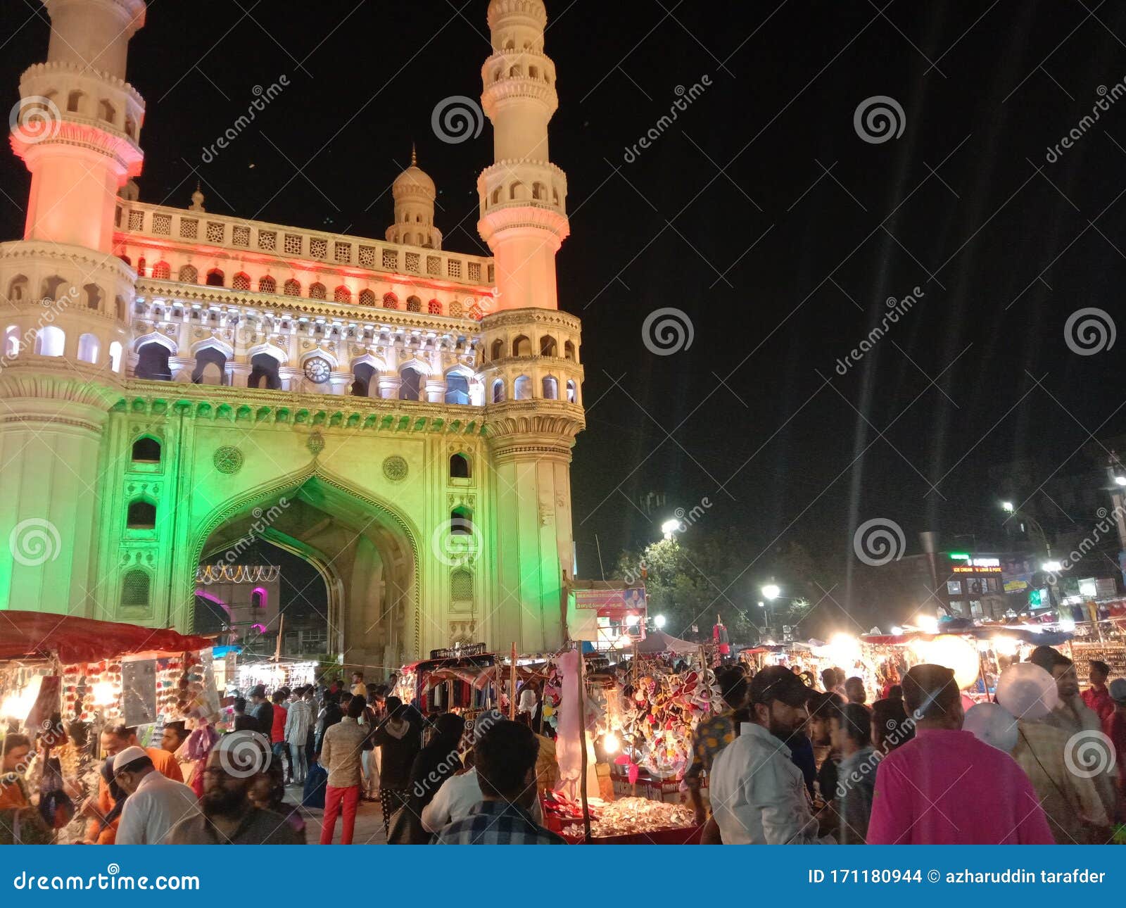 Market of Charminar Hyderabad India Editorial Stock Image - Image of ...