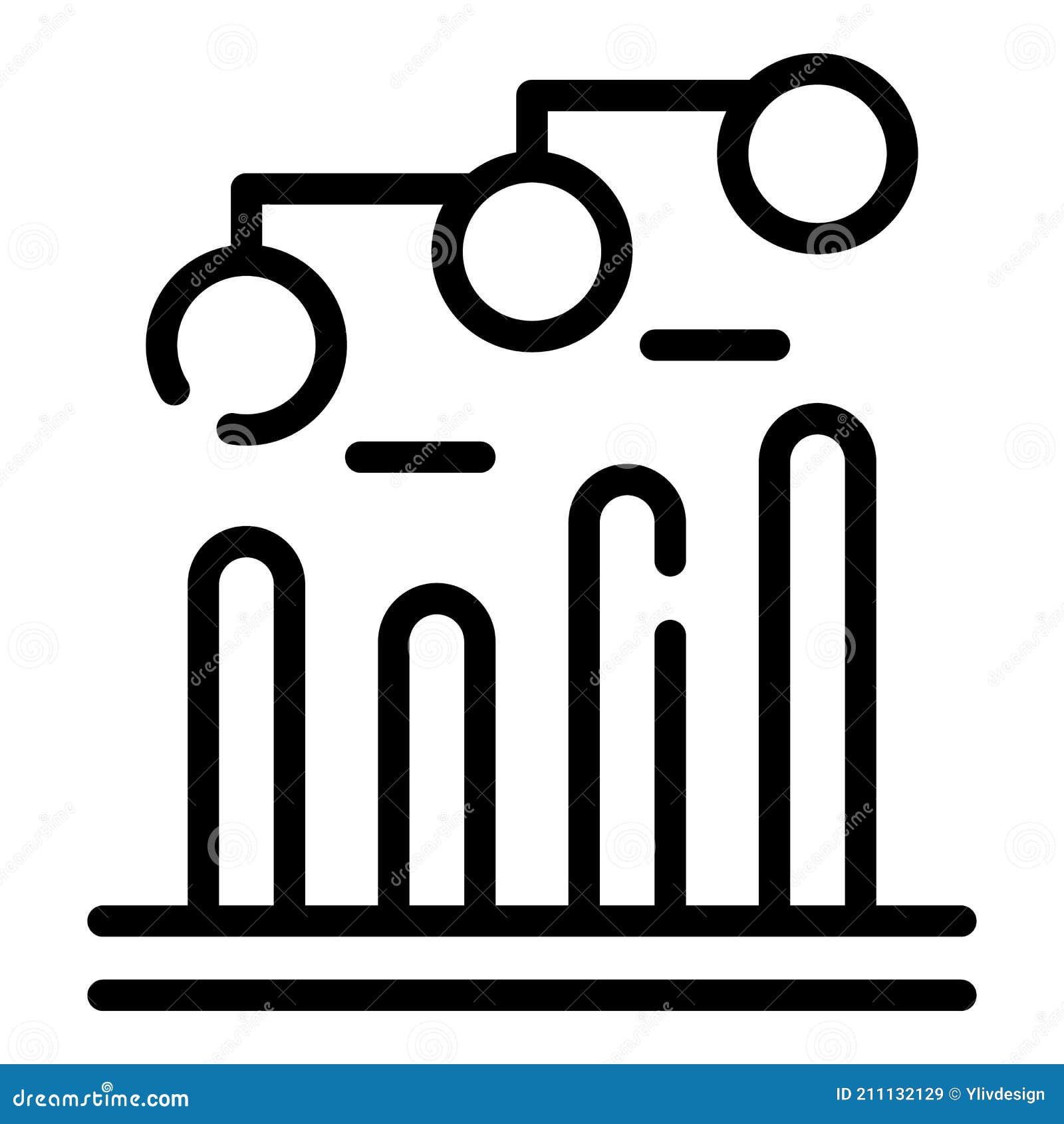 Market Chart Icon, Outline Style Stock Vector - Illustration of design ...