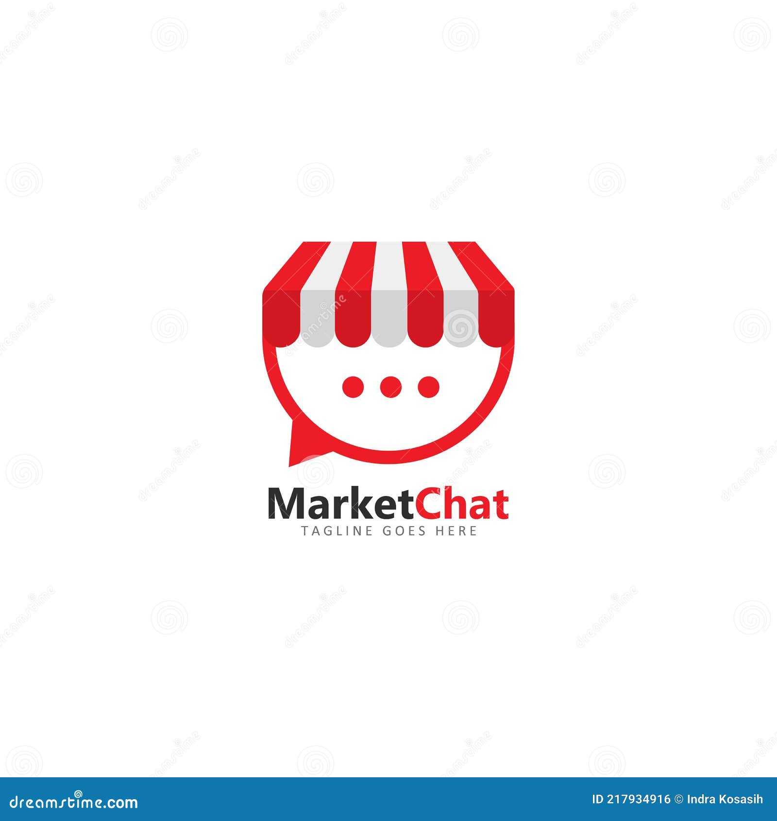 Market Chat Logo Vector Icon Illustration Stock Vector - Illustration ...