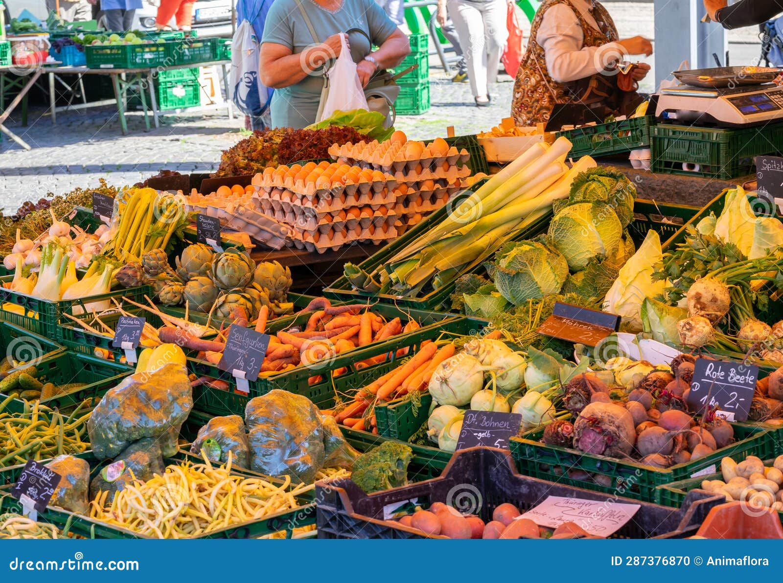 Market Country Wih Fruit and Vegetables Stock Photo - Image of color ...