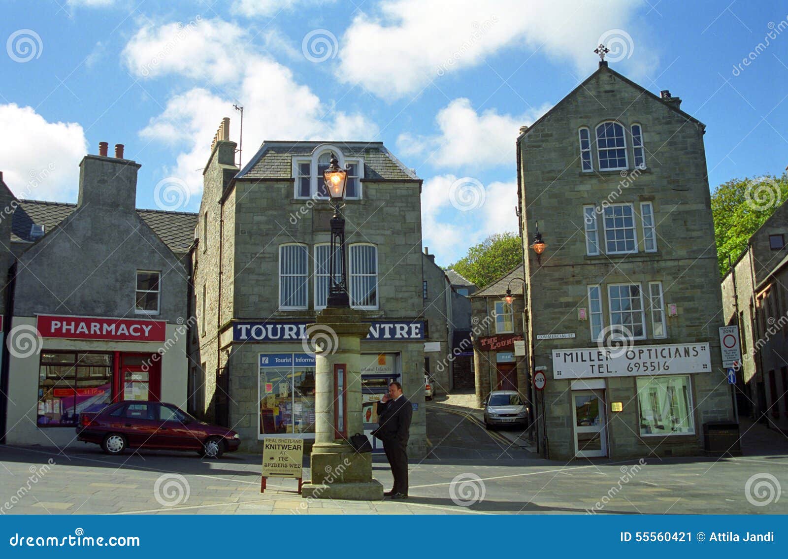 The Shetland UNESCO Global Geopark Sign At The Holmsgarth Ferry ...