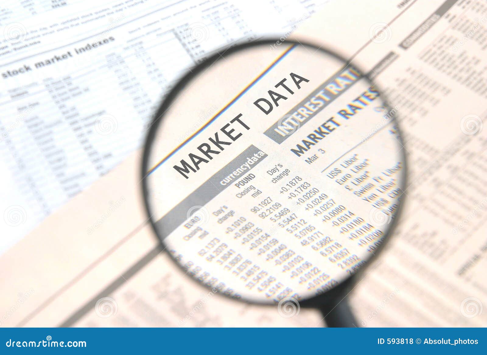Market Data stock photo. Image of loss, commerce, glass - 593818