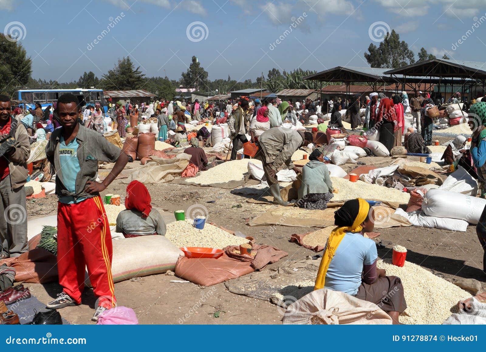 Market Day at Awassa in Ethiopia Editorial Stock Image - Image of ...