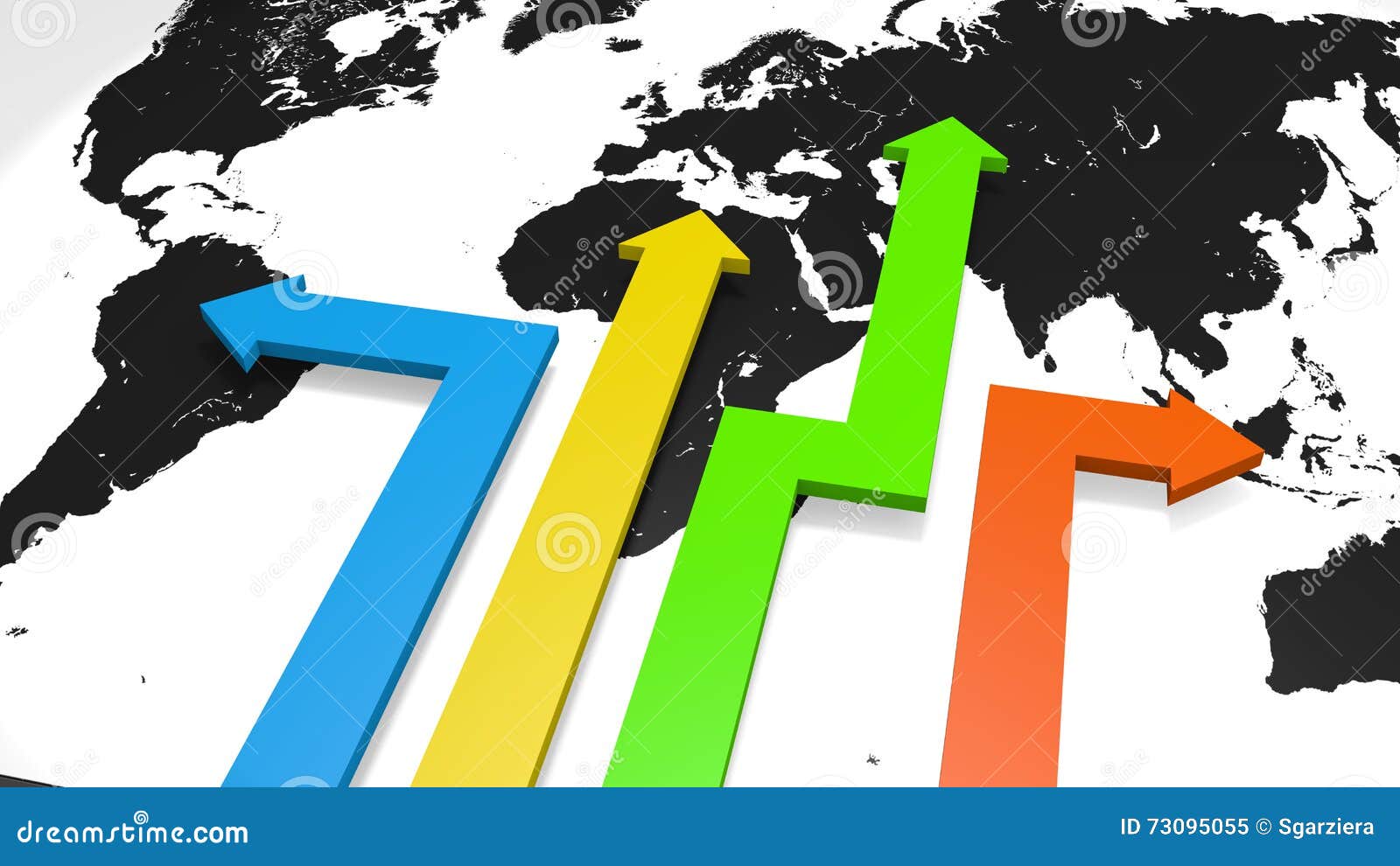 Market Diversification and Globalization Stock Illustration ...