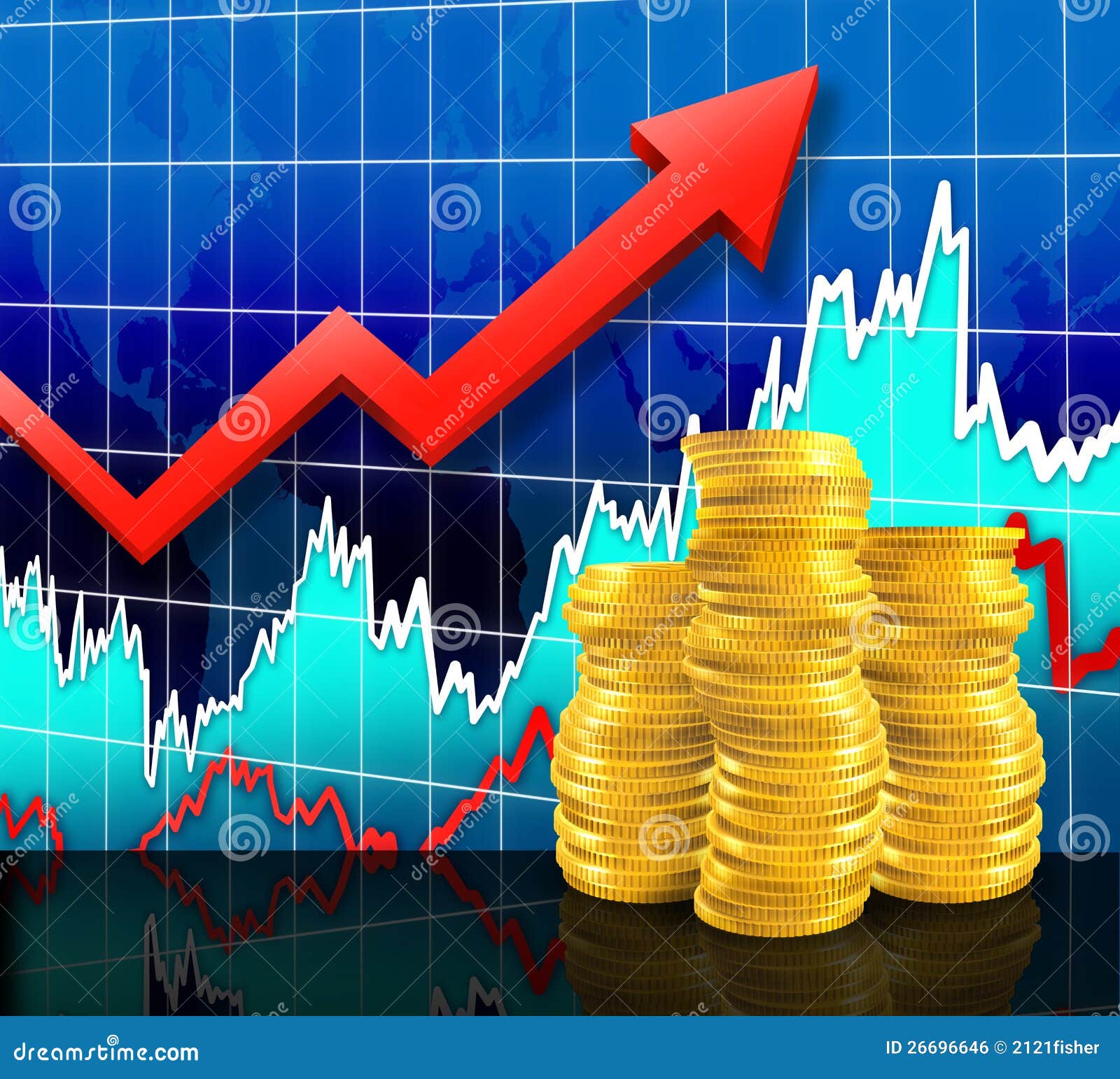 Market Earnings stock illustration. Illustration of arrow - 26696646