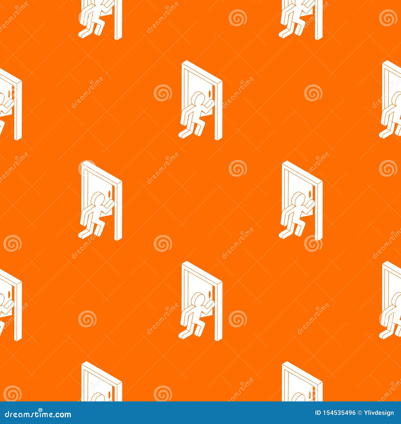 Market Exit Pattern Vector Orange Stock Vector - Illustration of design ...