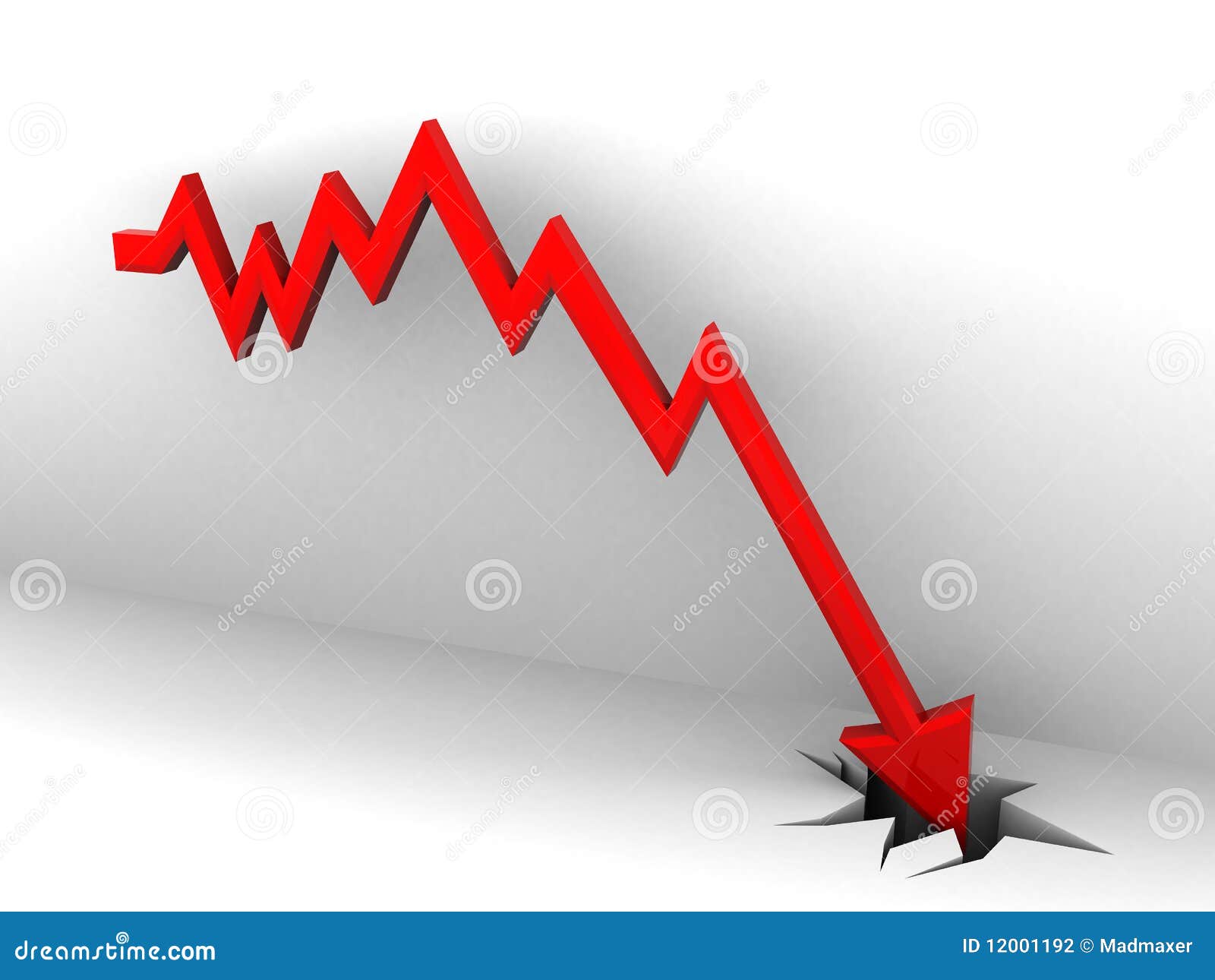 Market fall diagram stock illustration. Illustration of sign - 12001192