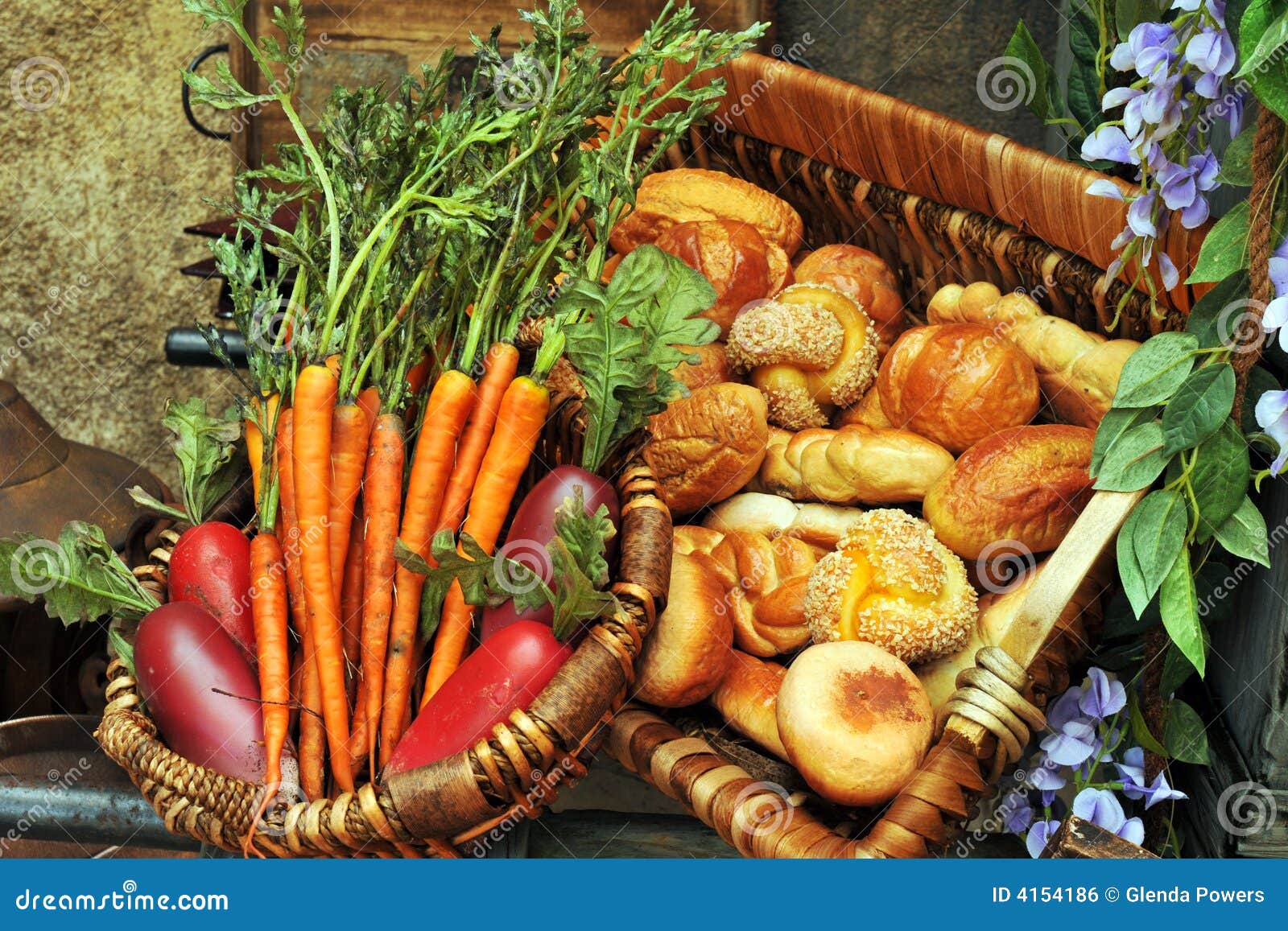 Market Food stock photo. Image of basket, open, veggies - 4154186