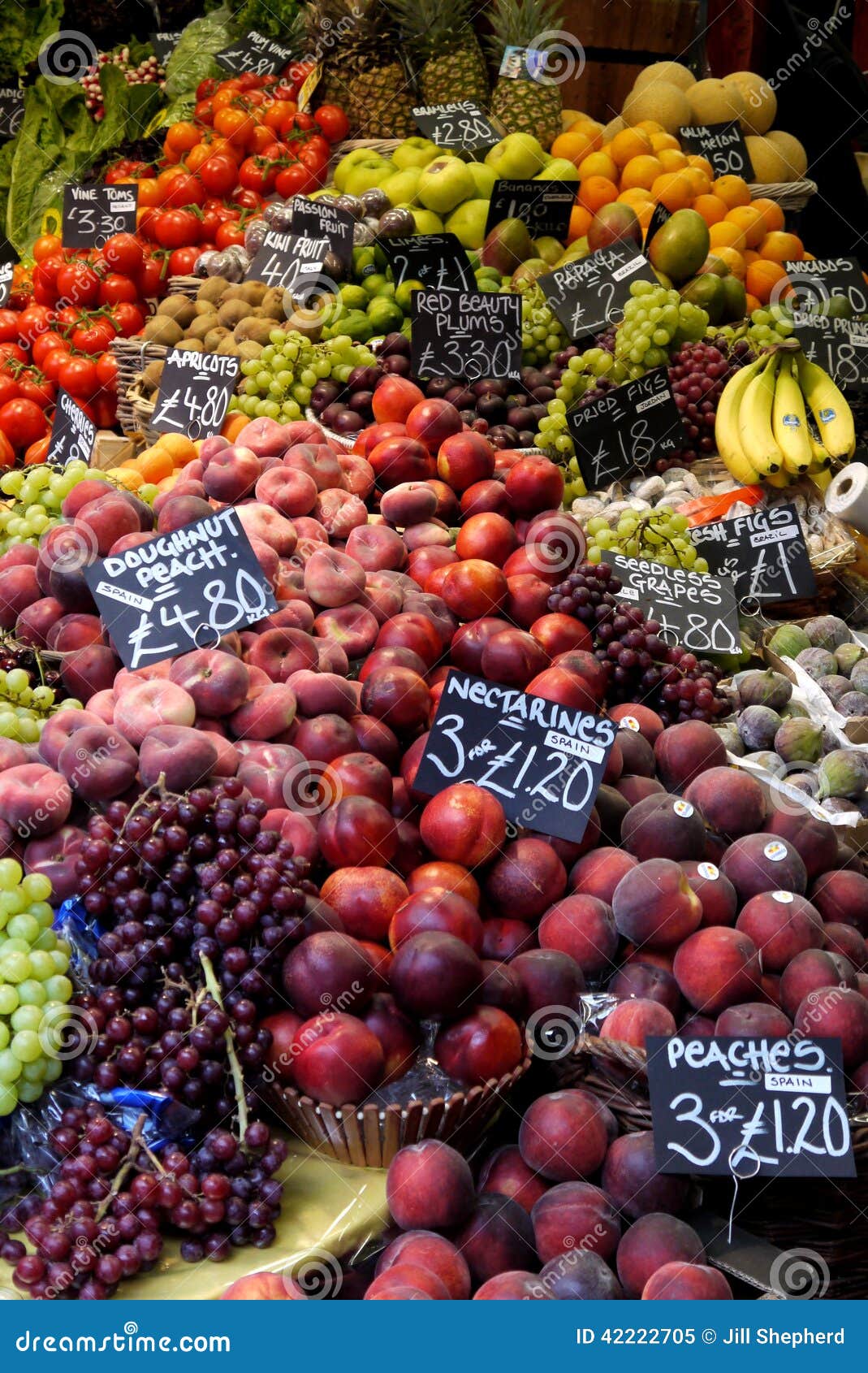 Food market: fresh fruit stock image. Image of england - 42222705