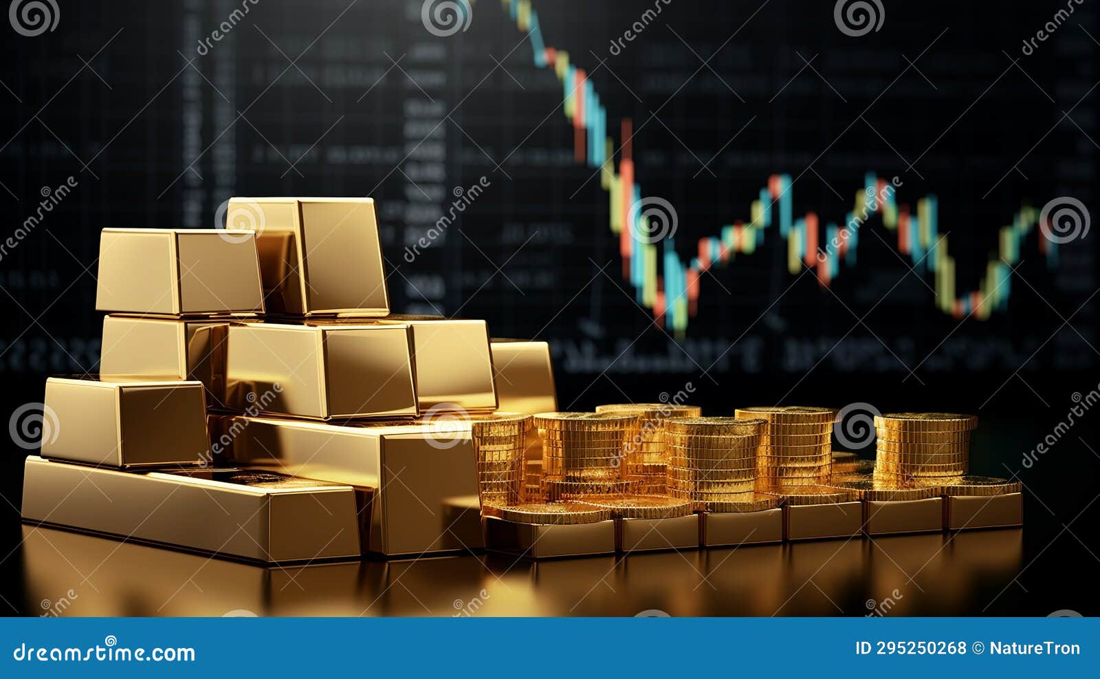 Gold Chart Market Chart Market Graph Stock Illustration - Illustration ...