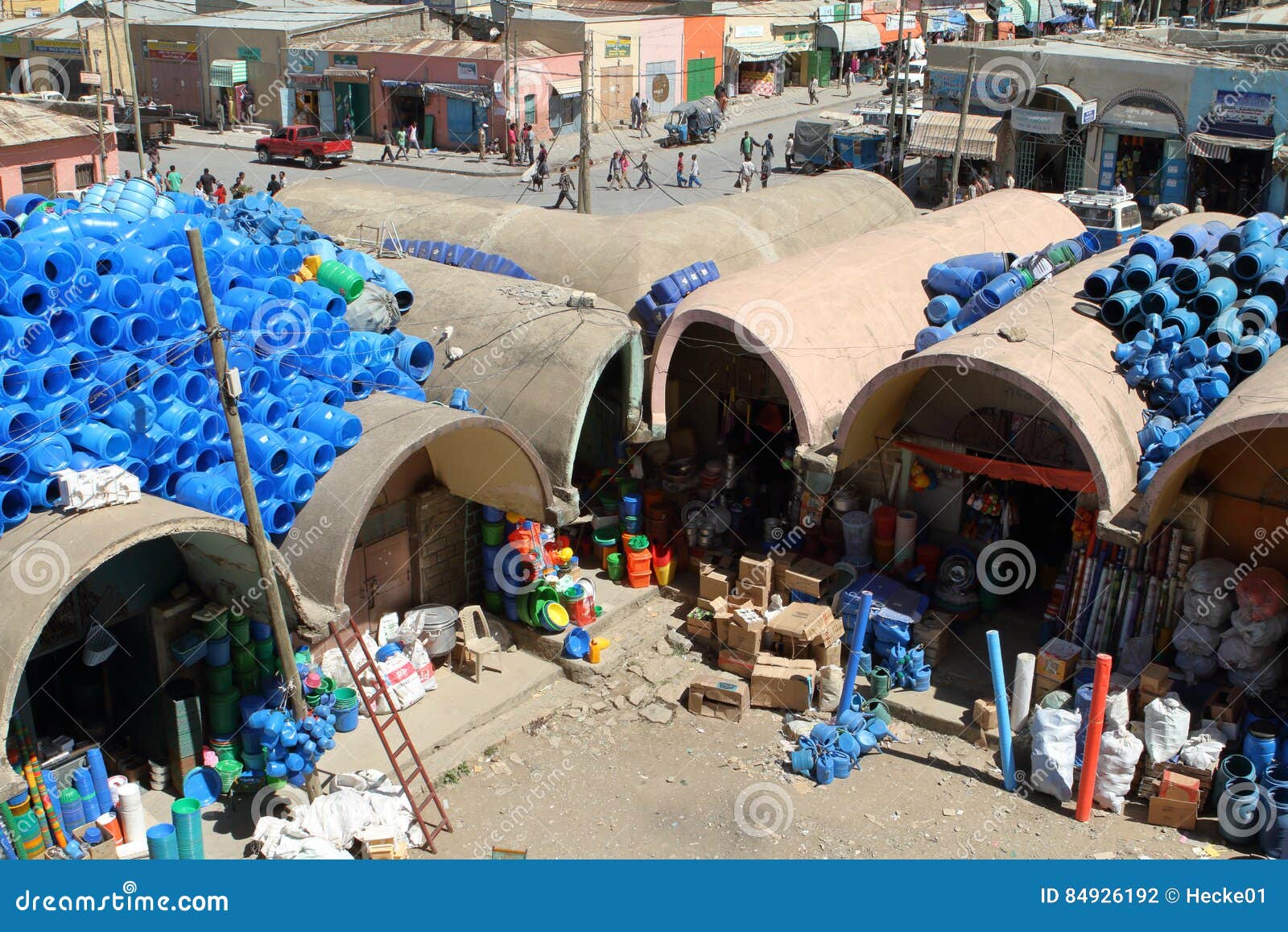 Market Hall of Mekele in Ethiopia Editorial Photography - Image of sale ...