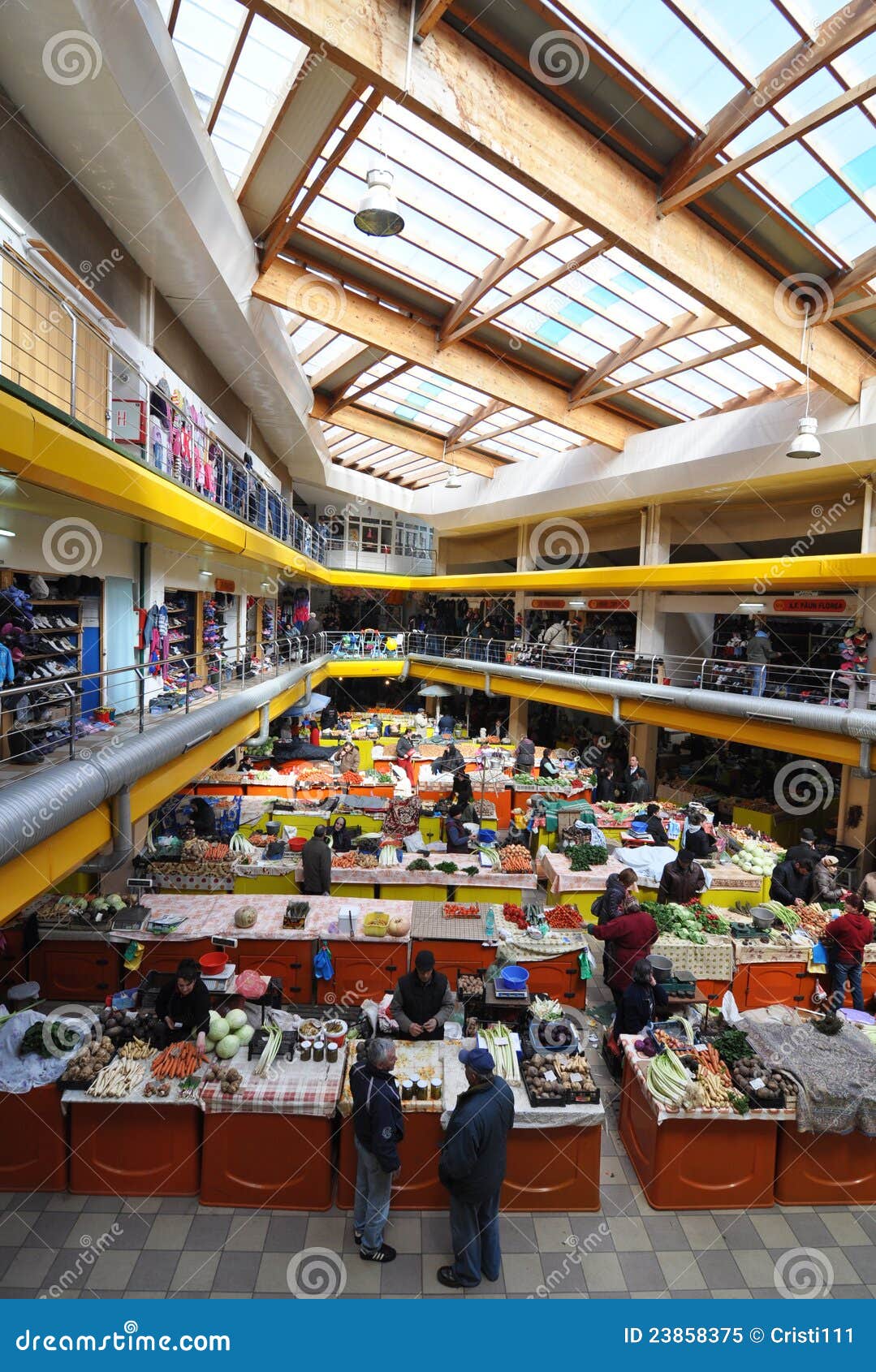 Market indoor editorial image. Image of commercial, hall - 23858375