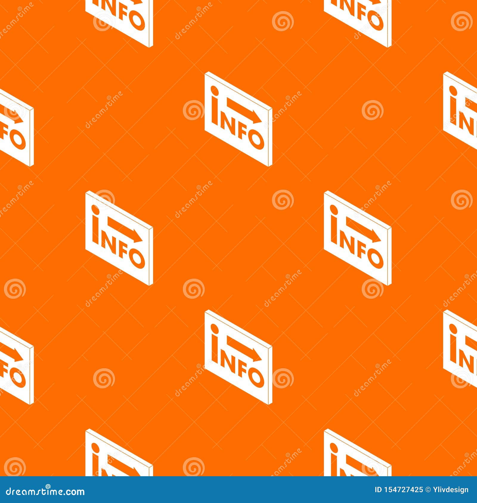 Market Info Pattern Vector Orange Stock Vector - Illustration of ...