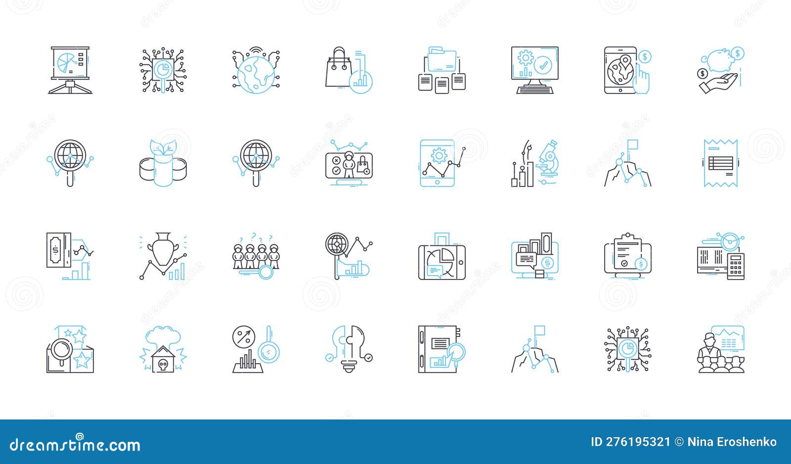 Market Investigation Line Icons Collection. Research, Analysis, Survey ... Market Investigation Line Icons Collection. Research, Analysis, Survey ...