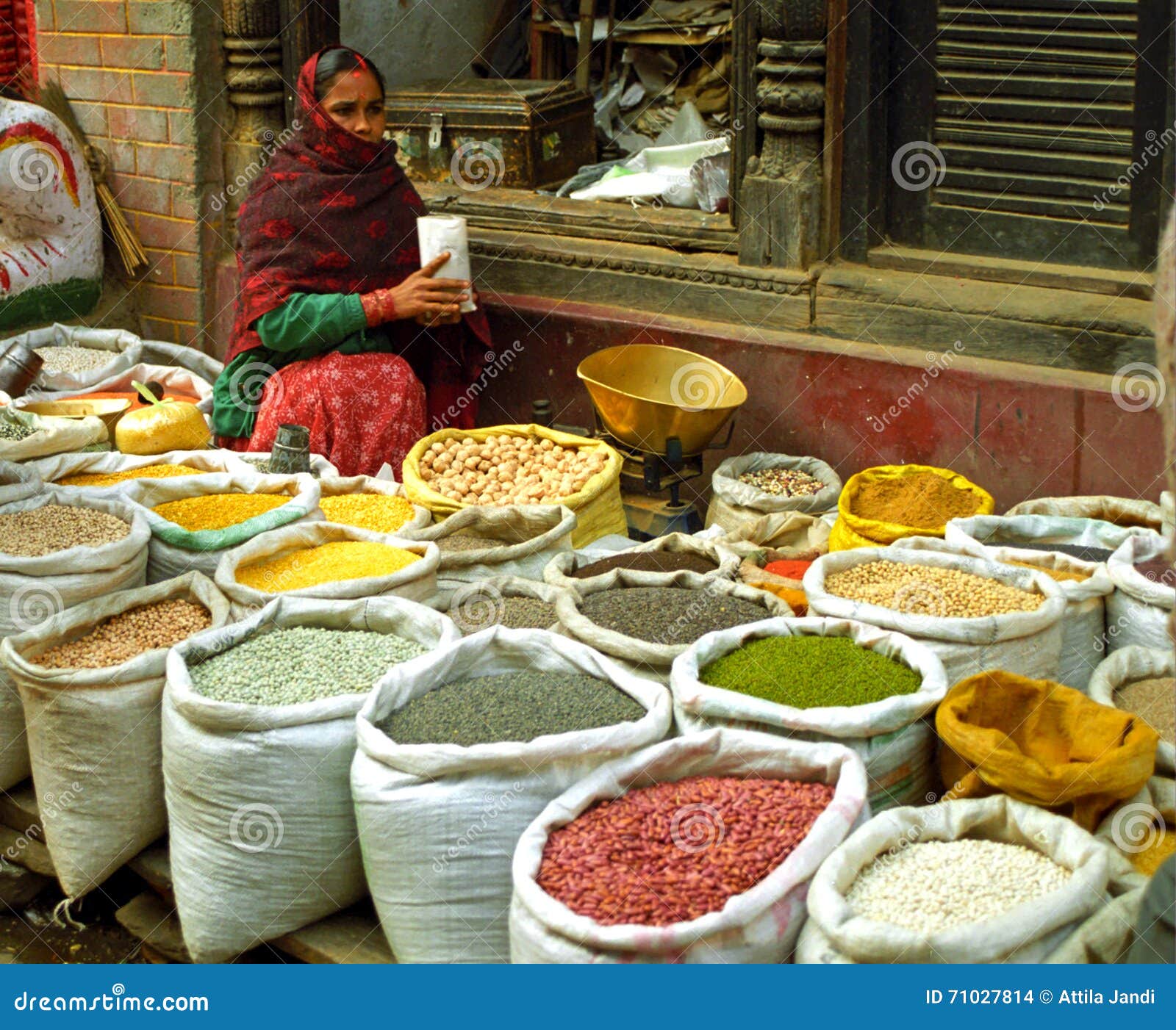 Market, Kathmandu, Nepal editorial stock image. Image of paprika - 71027814