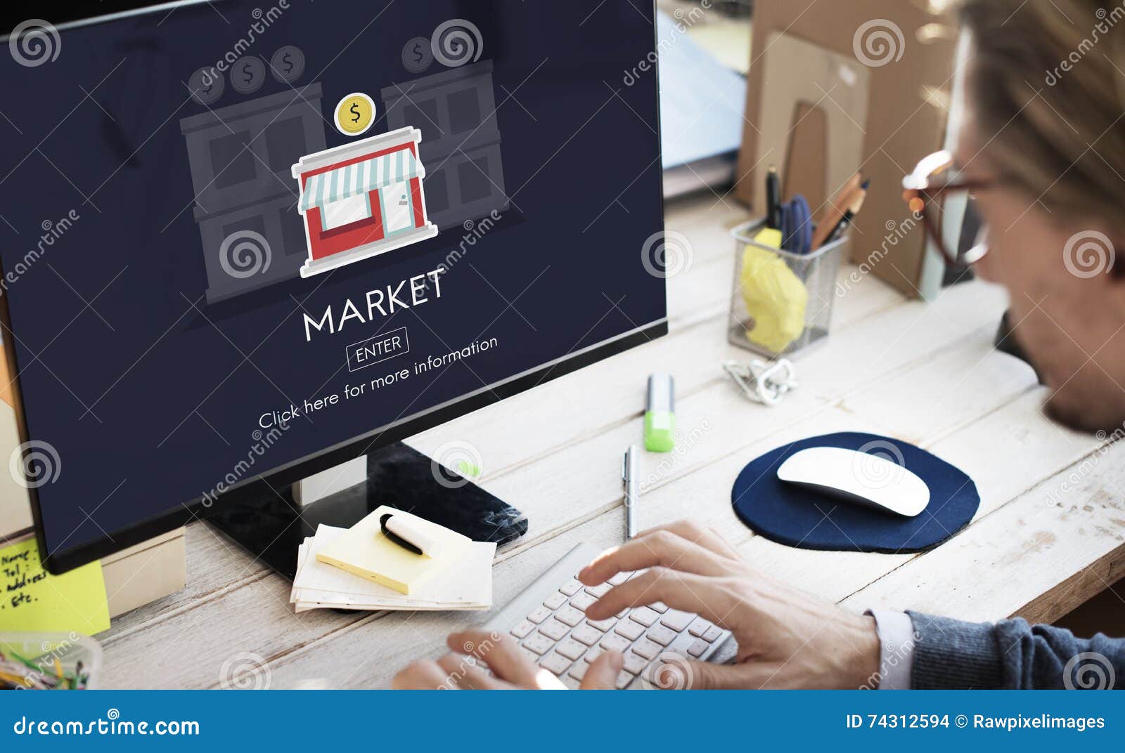 Market Launch Startup New Business Concept Stock Photo - Image of ...