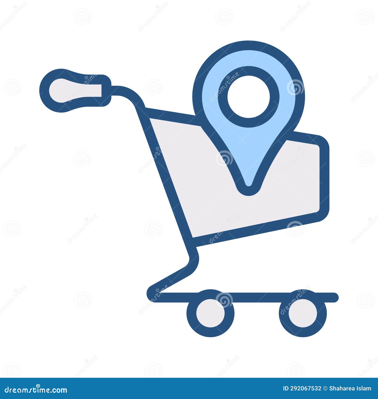 Market location icon stock vector. Illustration of marker - 292067532