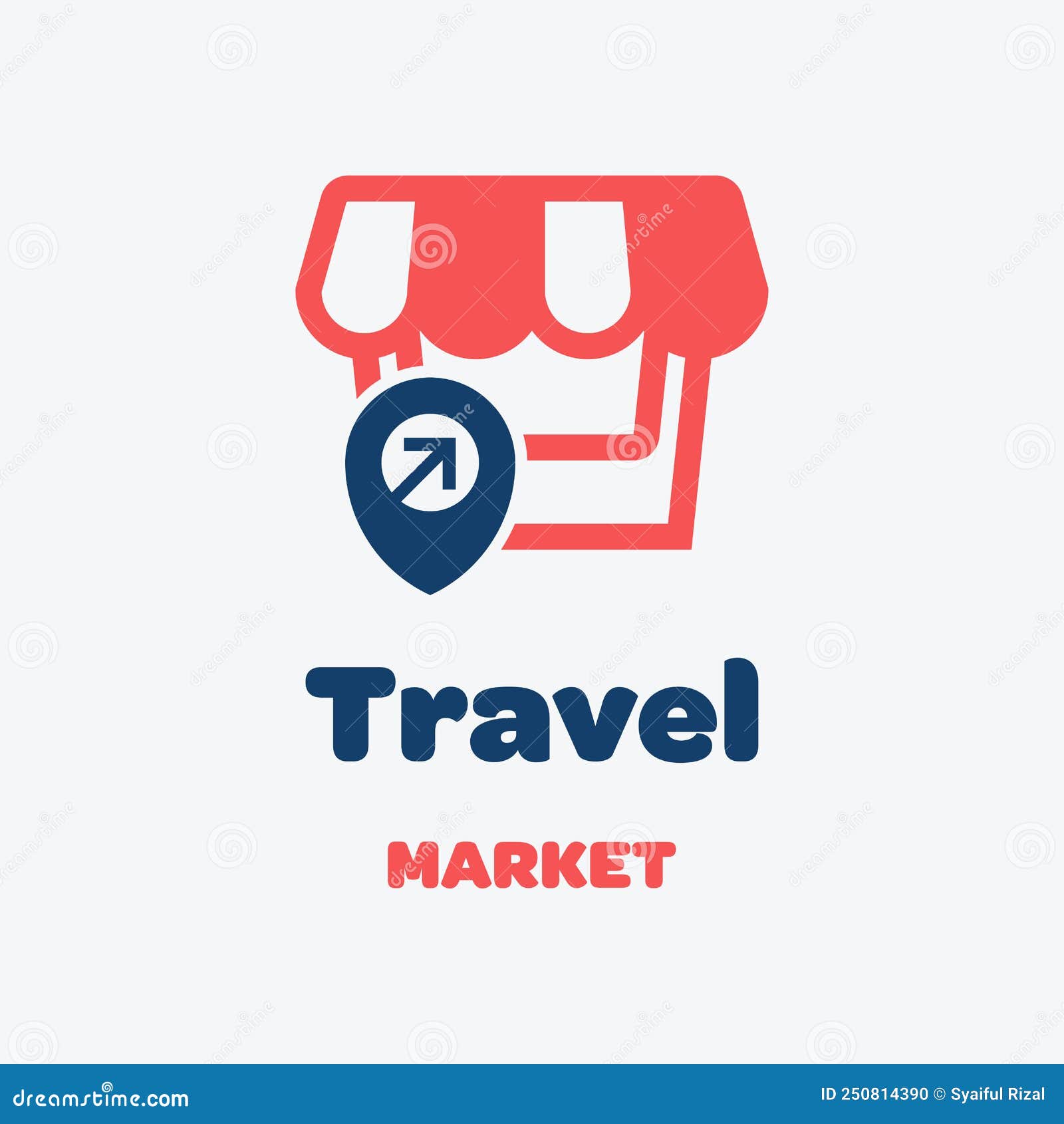 Market Logo with Pin Image and Direction Stock Vector - Illustration of ...