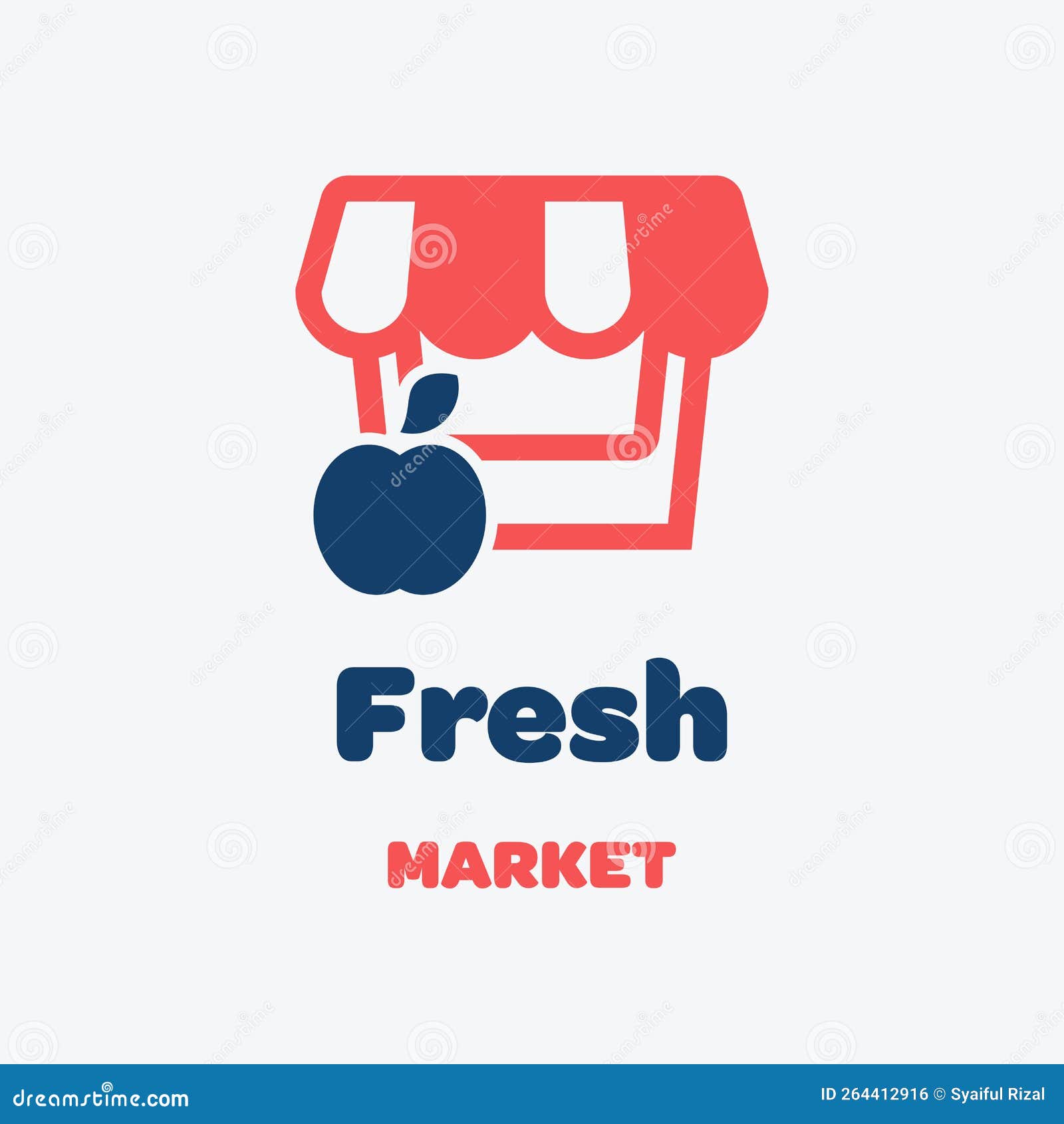 Market Logo Fresh stock illustration. Illustration of shop - 264412916