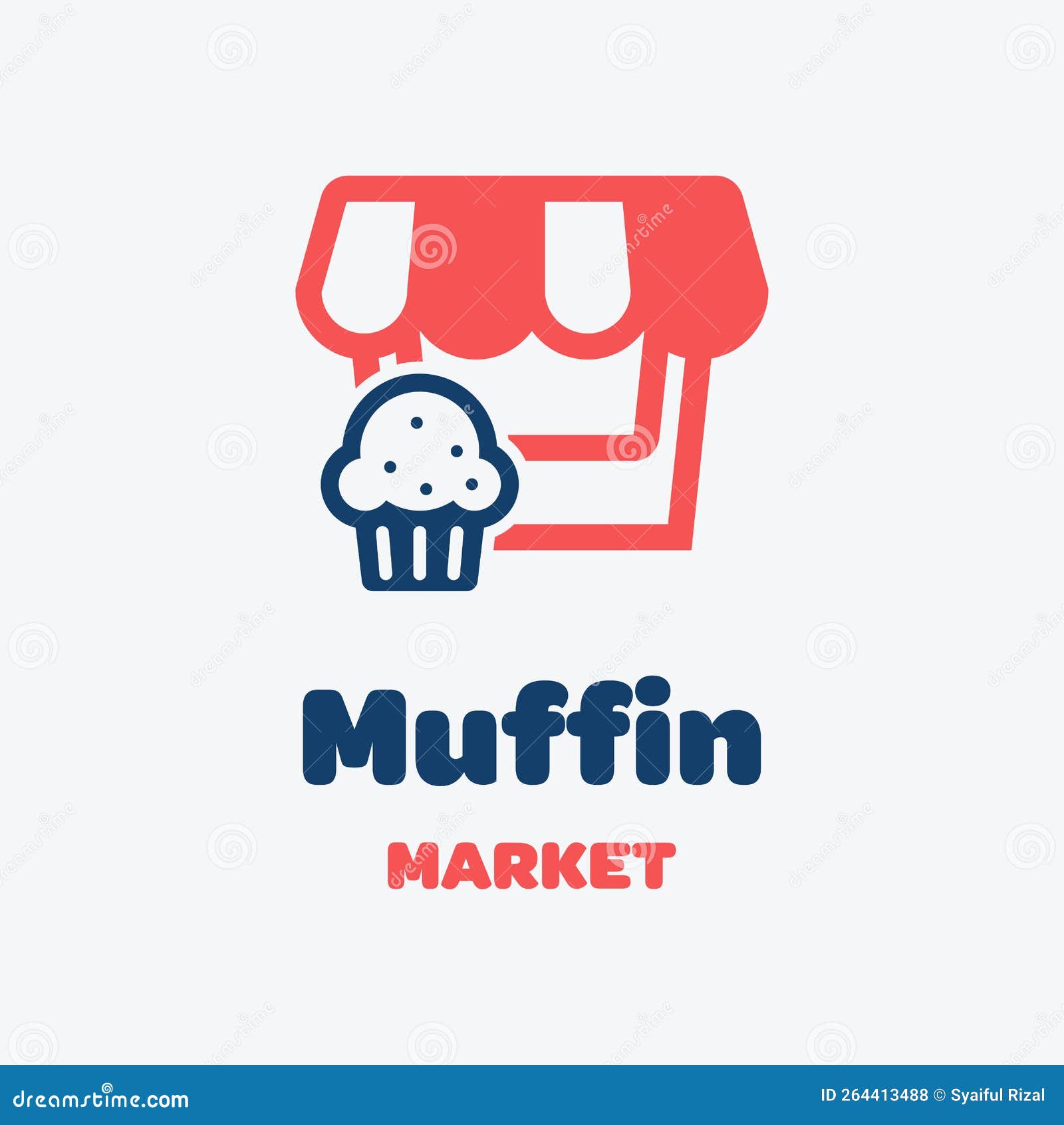 Market Logo Muffin stock illustration. Illustration of nutrition ...