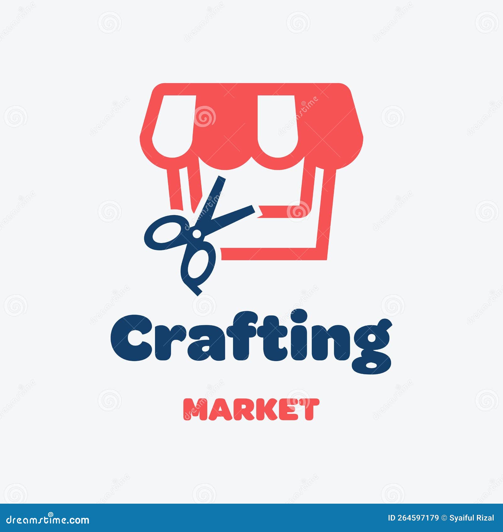Market Logo Crafting stock illustration. Illustration of tailor - 264597179
