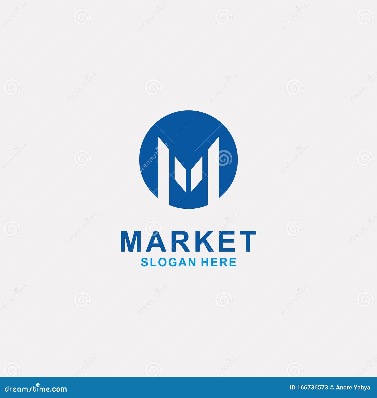 MARKET LOGO TEMPLATE stock illustration. Illustration of vector - 166736573