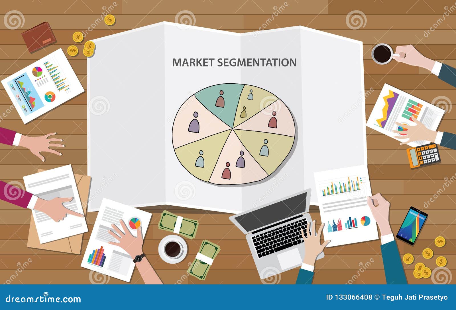 Market Marketing Segmentation with People Group on Segment Circle Team ...