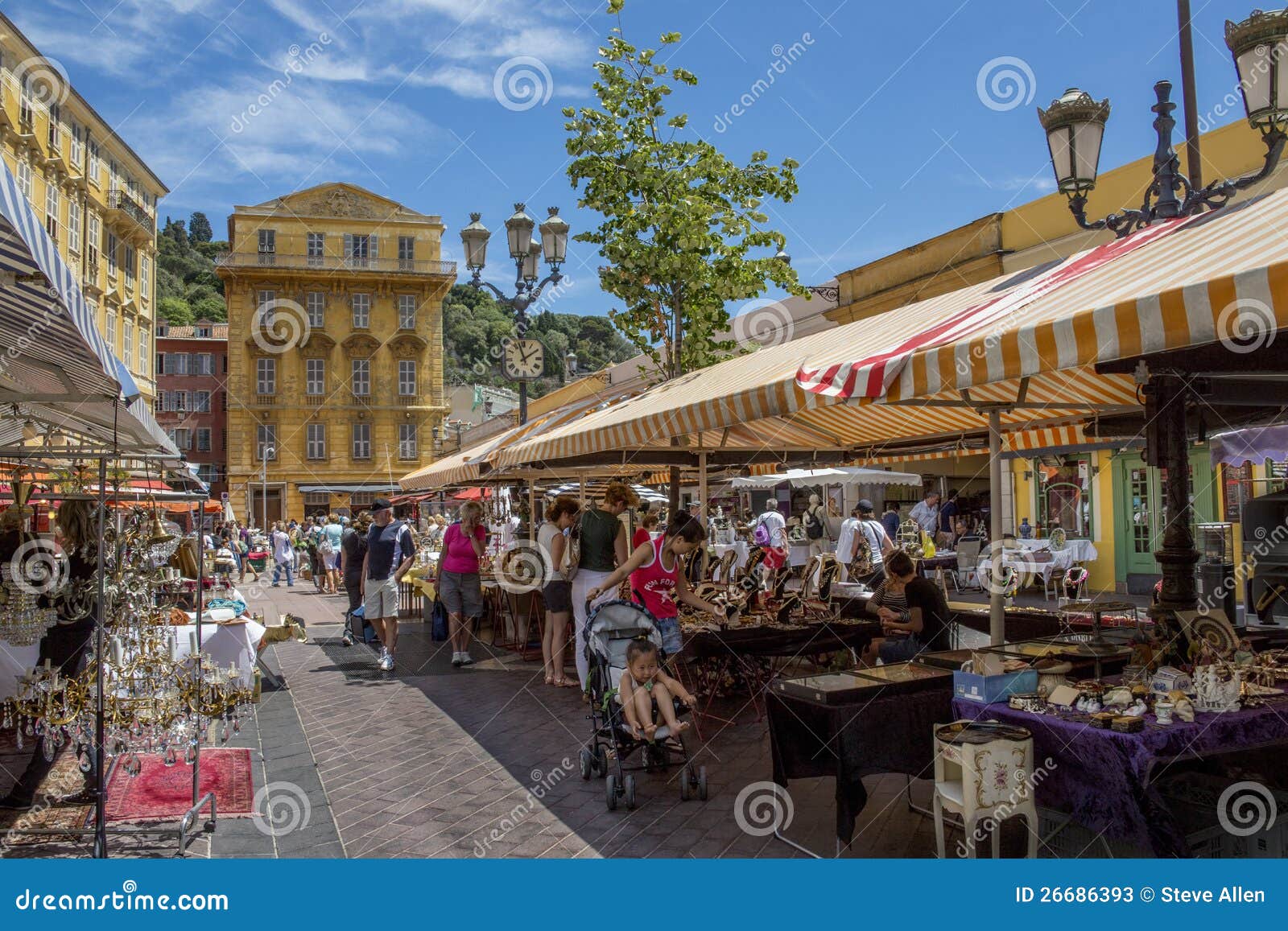 Market in Nice - South of France Editorial Stock Photo - Image of dazur ...