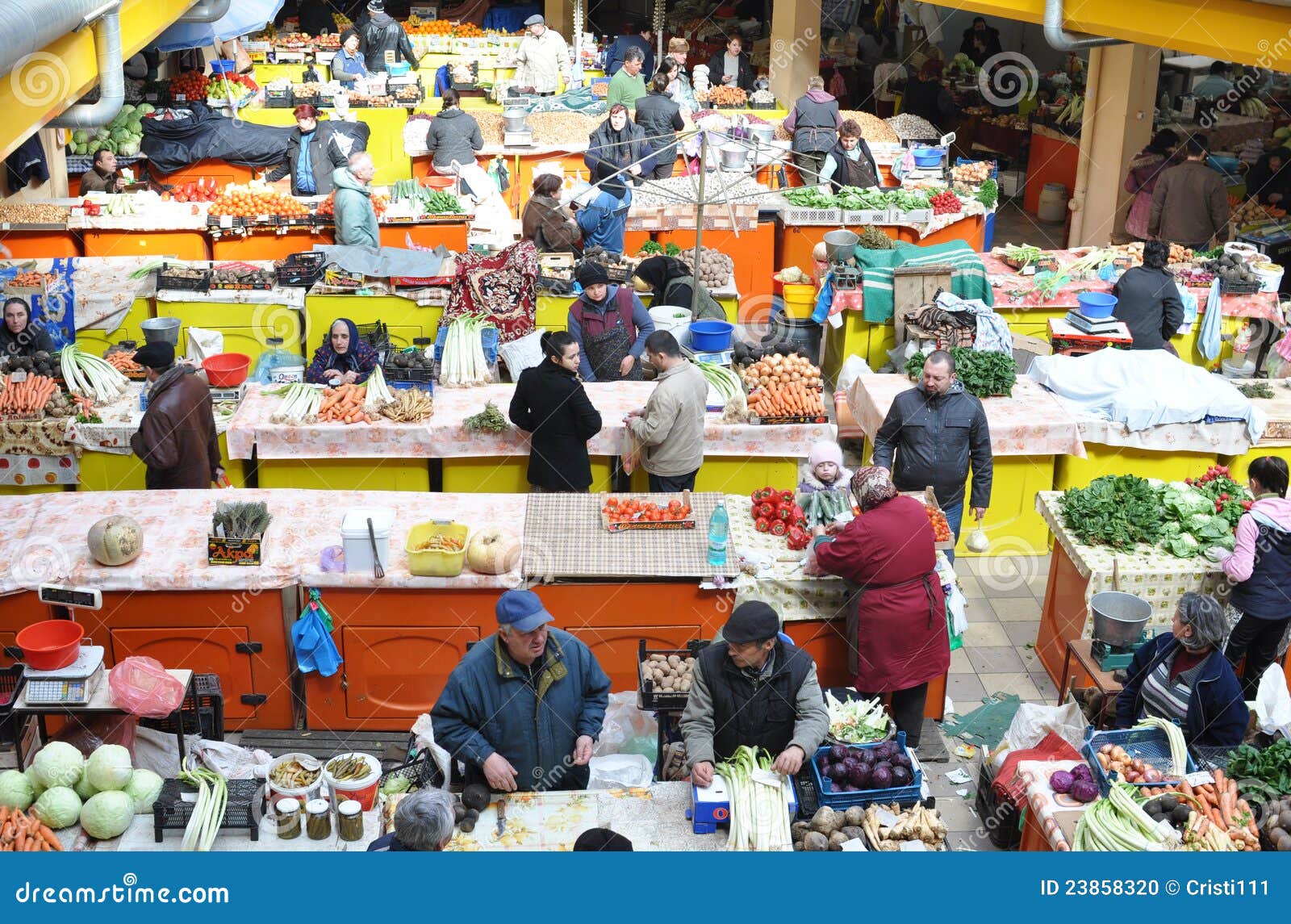 Market people editorial image. Image of hall, bottle - 23858320