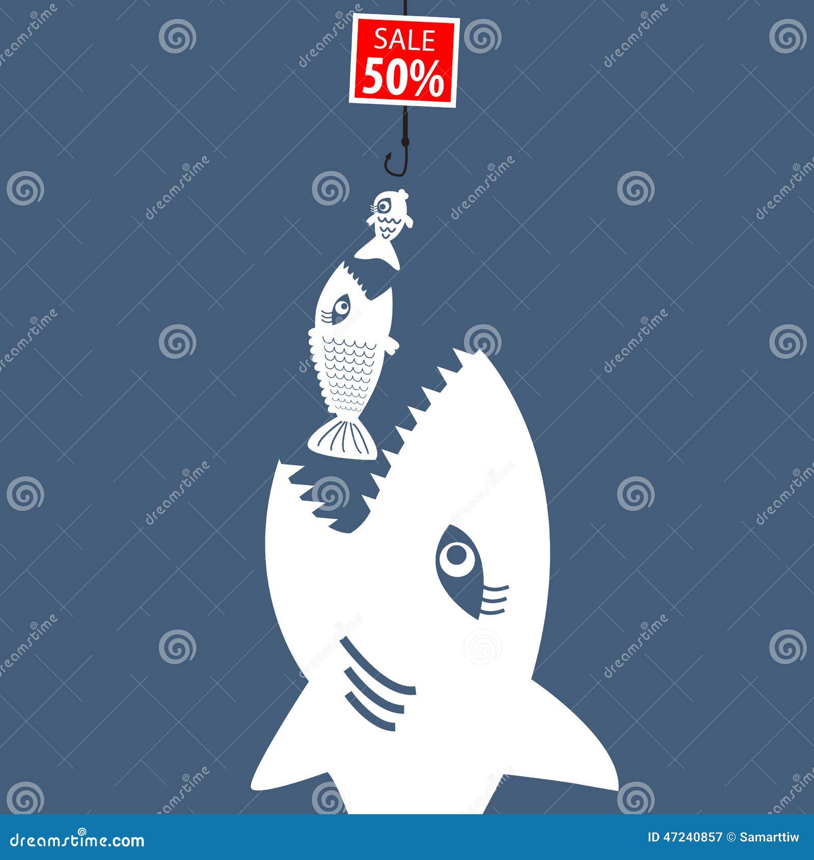 Set Price Tag For Fish, Barcode, Security Camera And Buy Button Icon ...