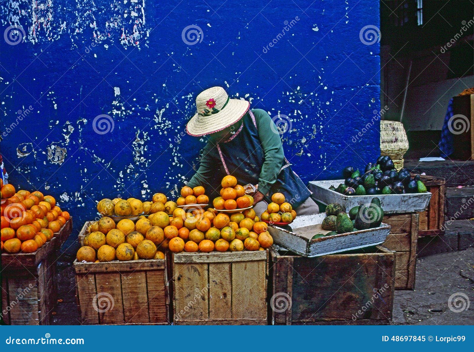 Market, Quito editorial image. Image of avocado, woman - 48697845