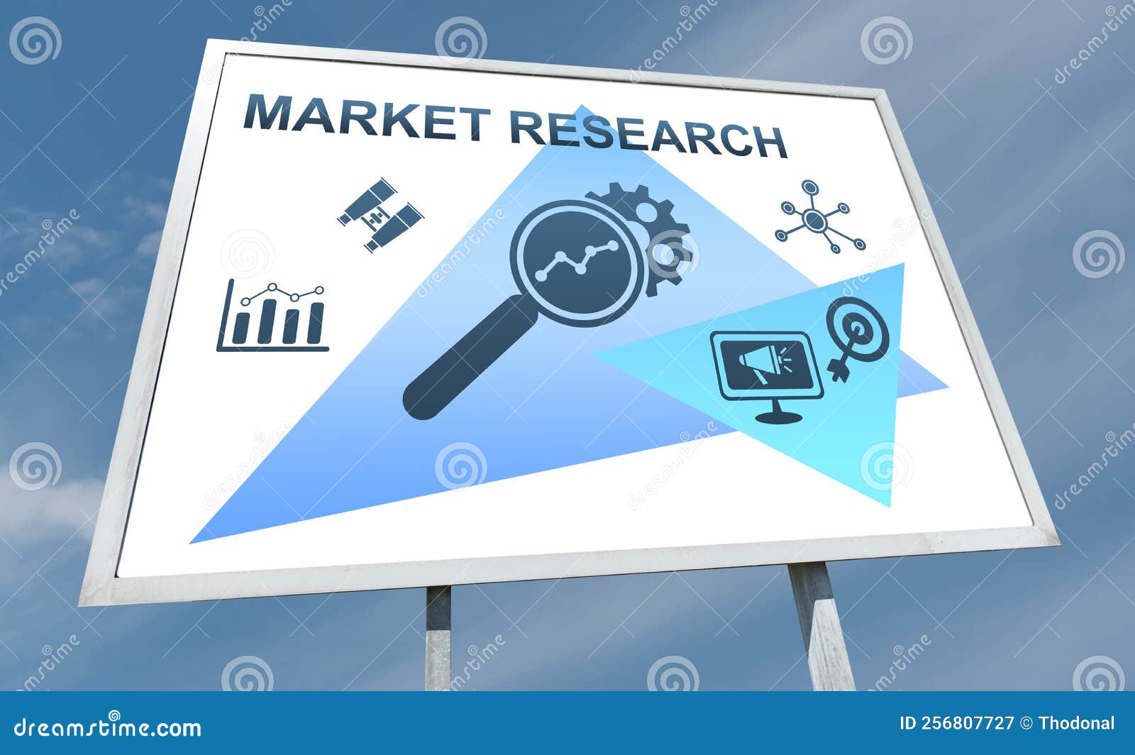 Market Research Concept on a Billboard Stock Image - Image of process ...