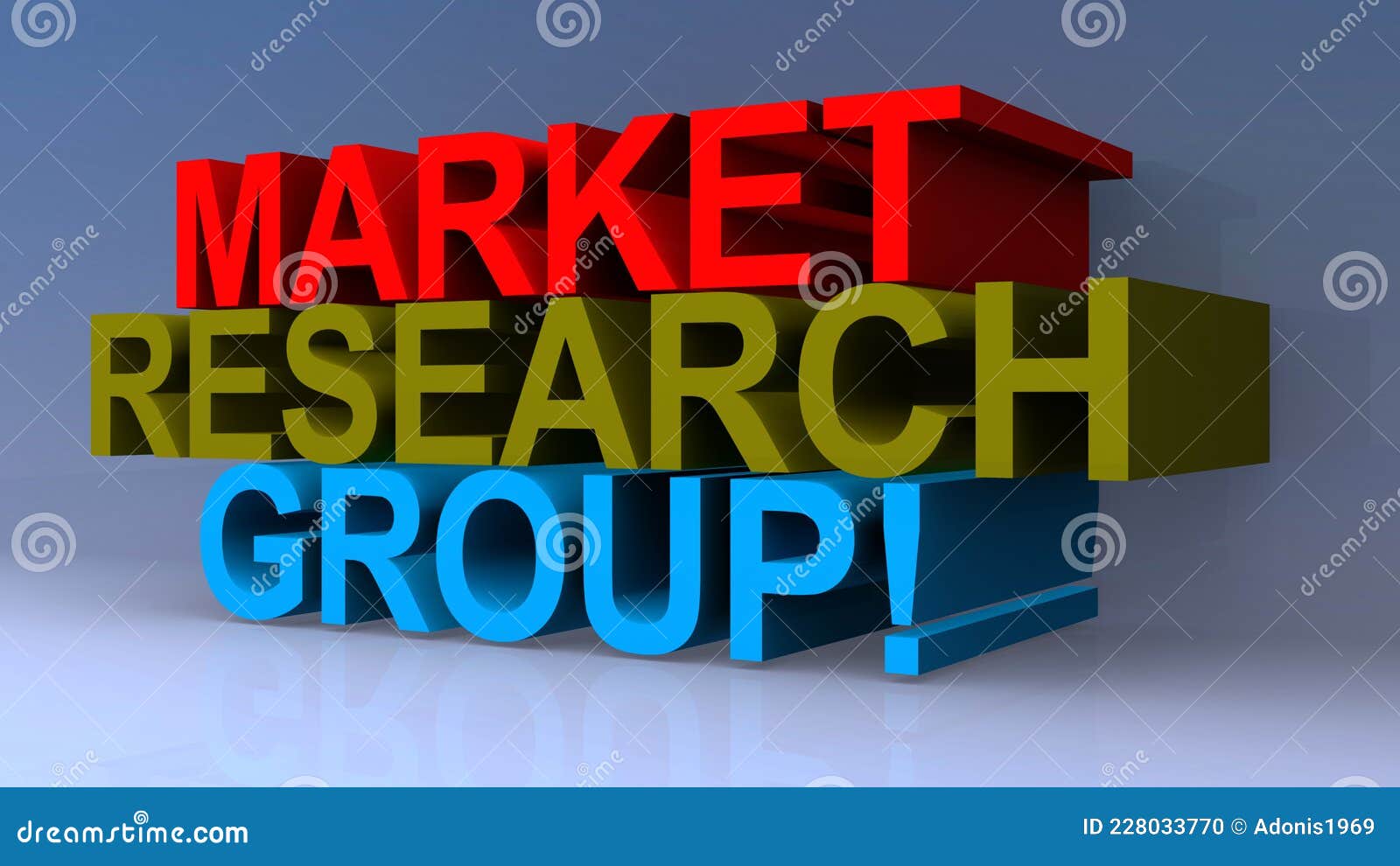 Market Research Group on Blue Stock Illustration - Illustration of ...