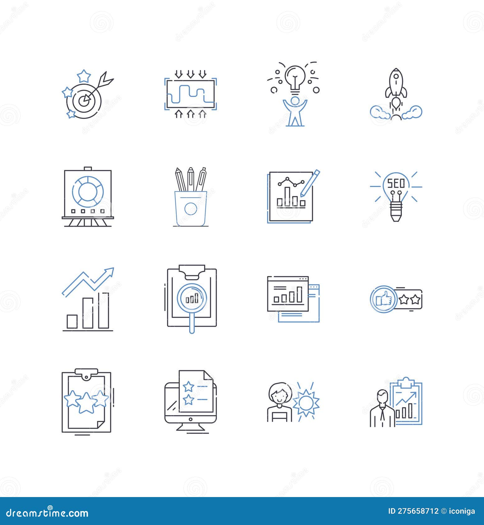 Market Research Line Icons Collection. Survey, Insights, Data ... Market Research Line Icons Collection. Survey, Insights, Data ...