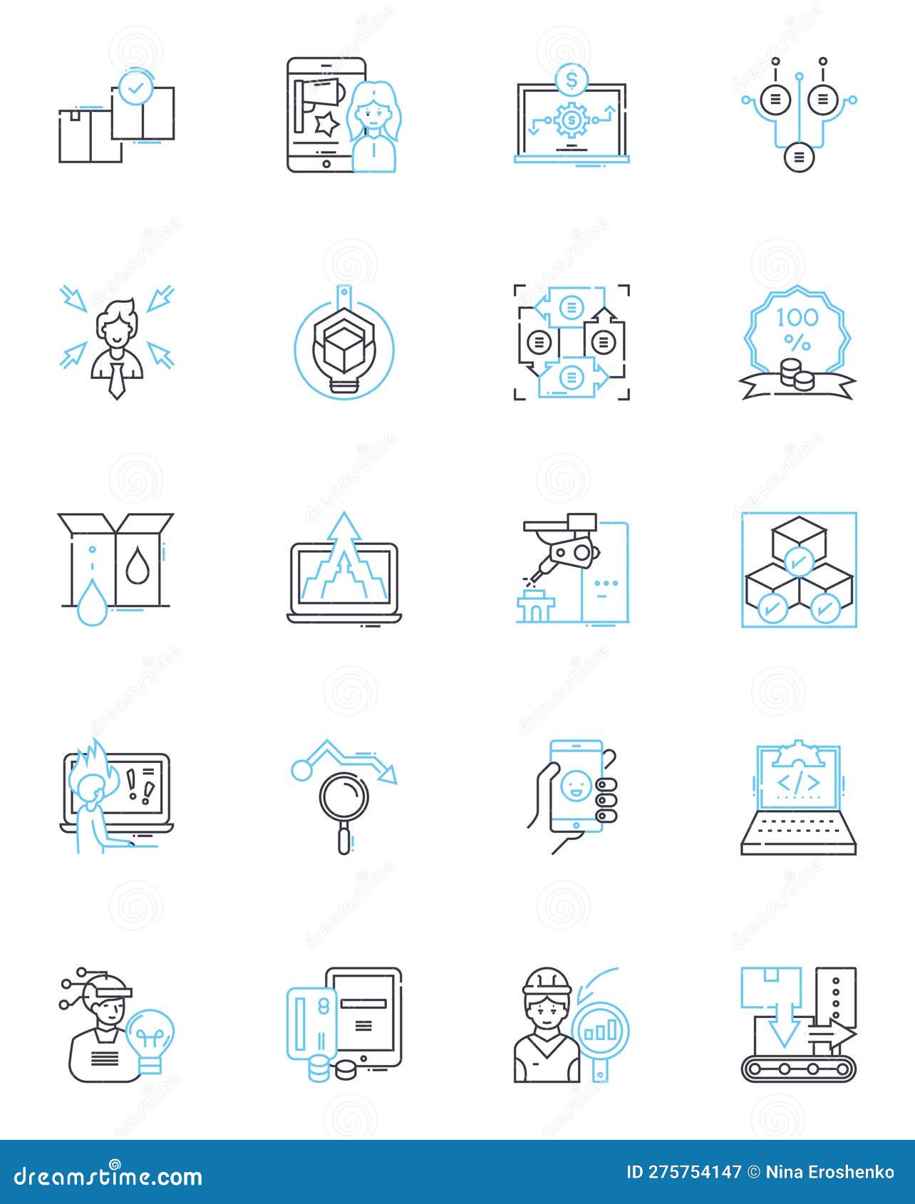 Market Research Linear Icons Set. Insights, Demographics, Segmentation ... Market Research Linear Icons Set. Insights, Demographics, Segmentation ...