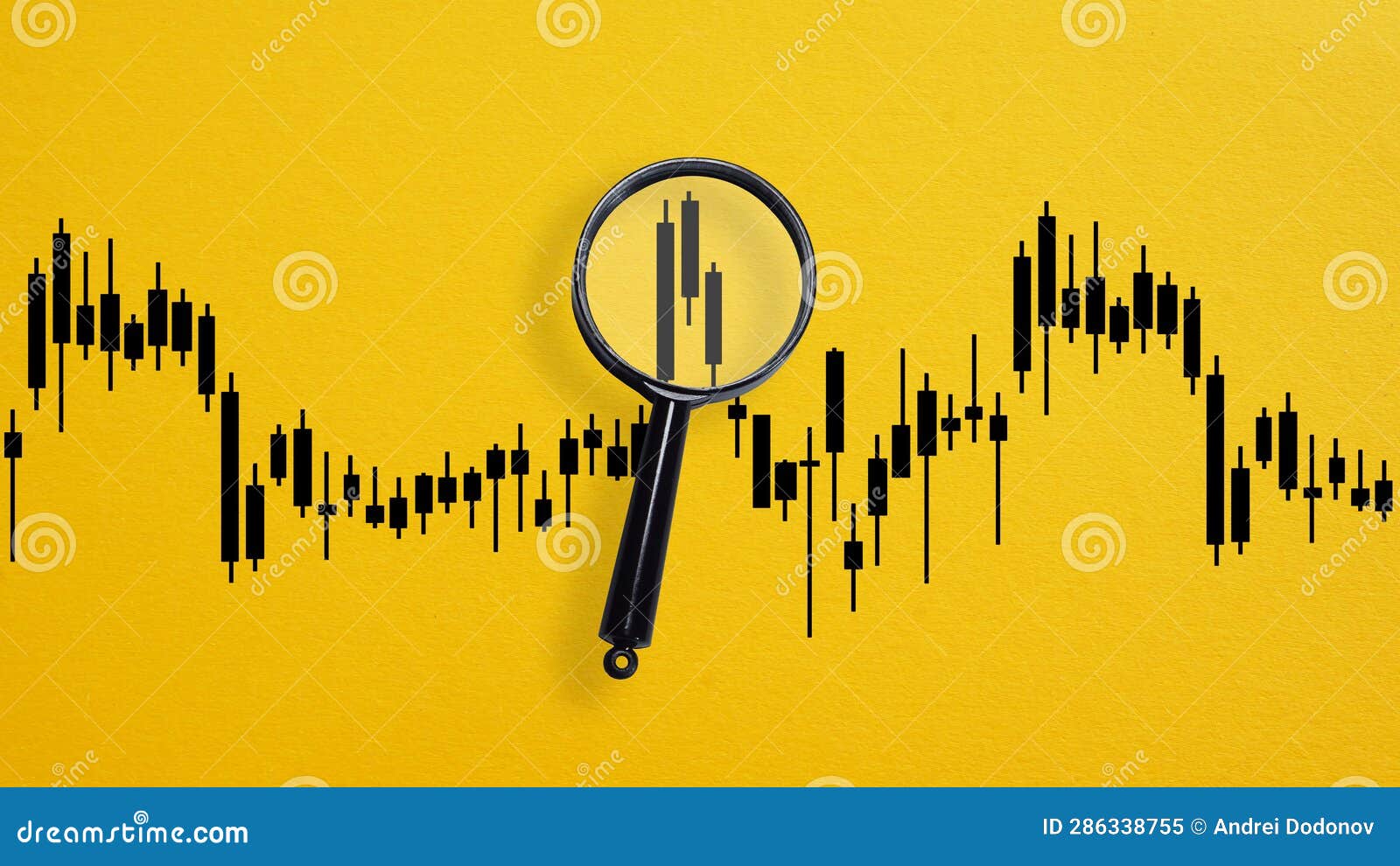 Market Research is Shown with Chart and a Magnifying Glass Stock Image ...