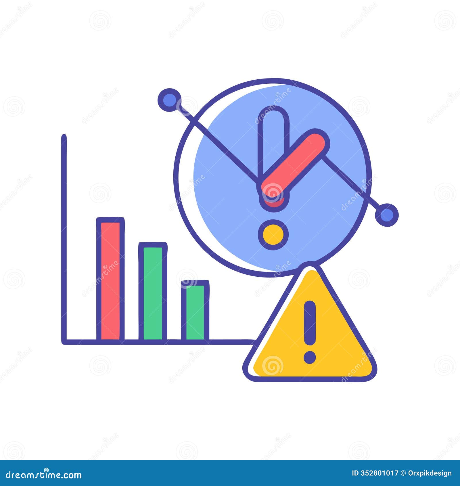 Market Risk Profile Icon stock vector. Illustration of profile - 352801017