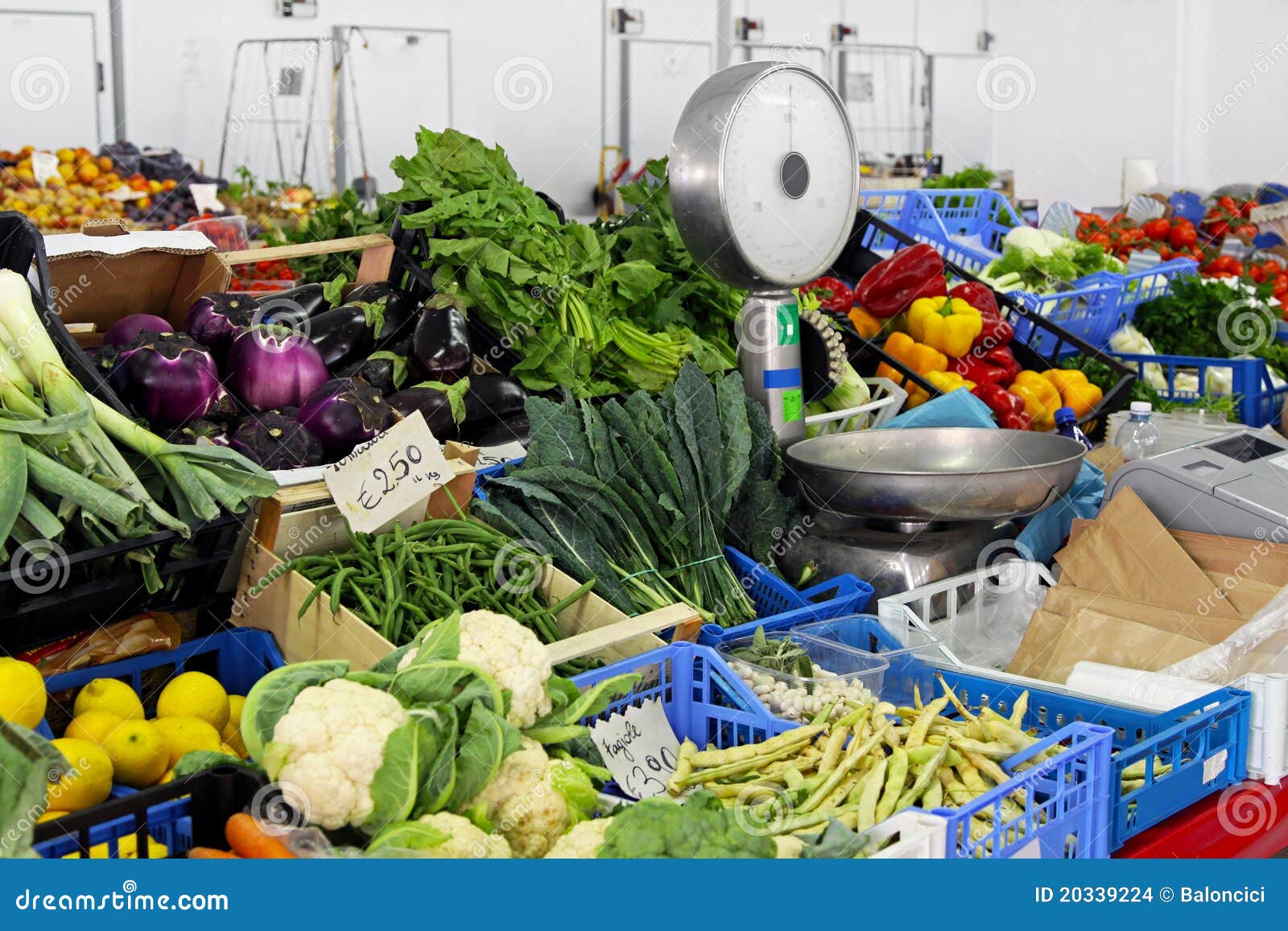 Market scale stock photo. Image of organic, food, vegetables - 20339224