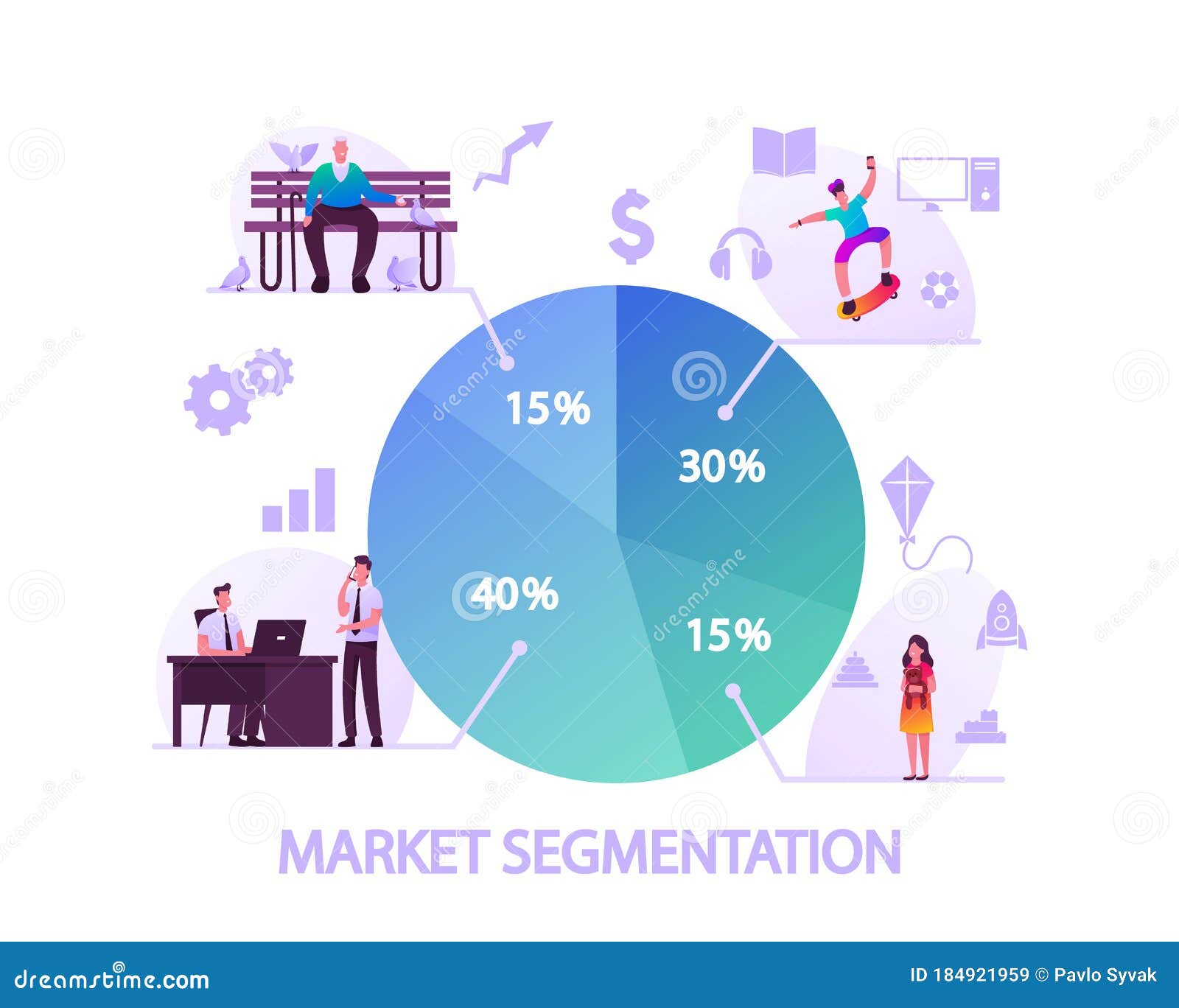 Segmentation Concept. Idea Of Dividing People Into Segments Vector ... Segmentation Concept. Idea Of Dividing People Into Segments Vector ...
