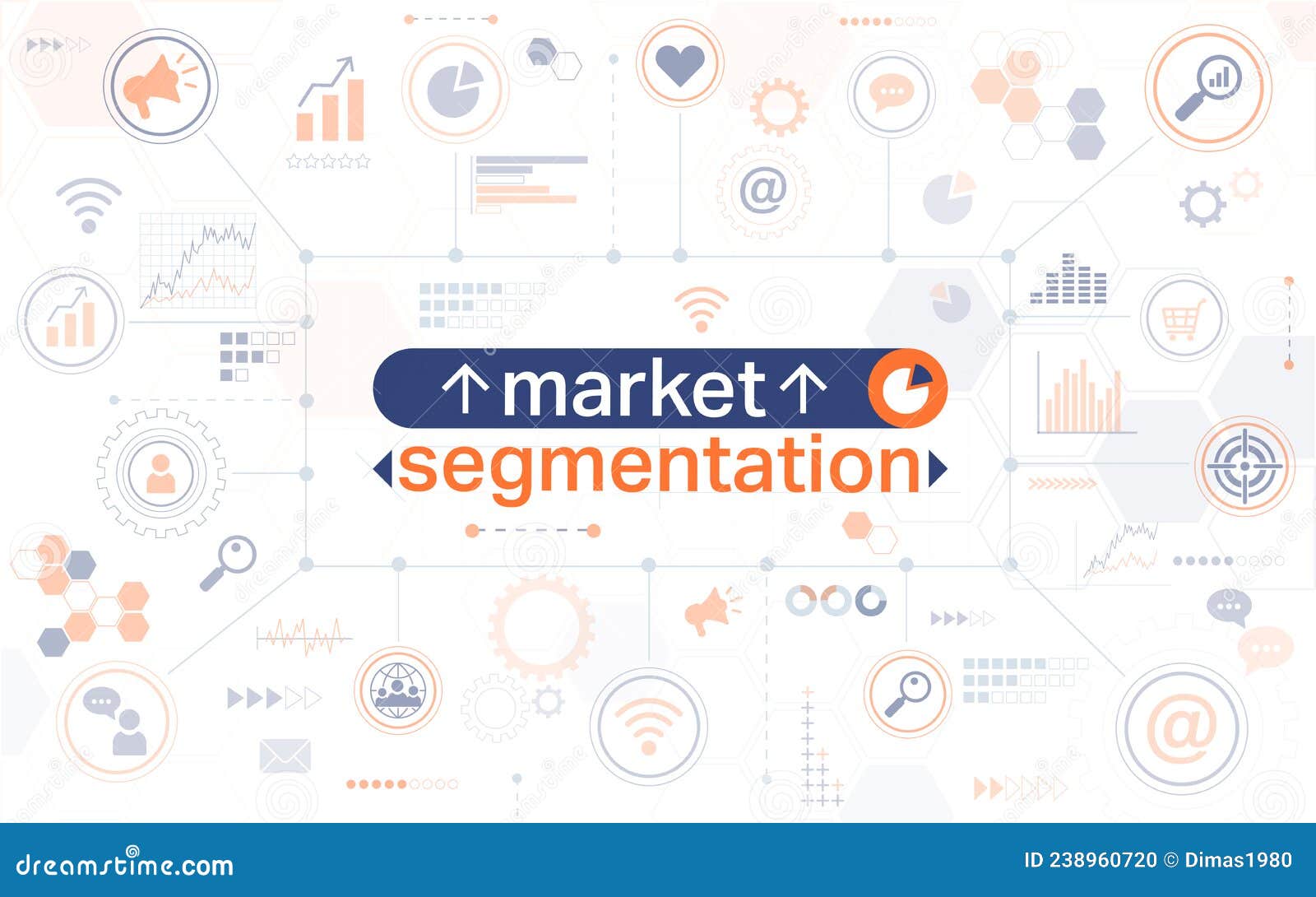 Market Segmentation Horizontal Web Banner Stock Vector - Illustration ...