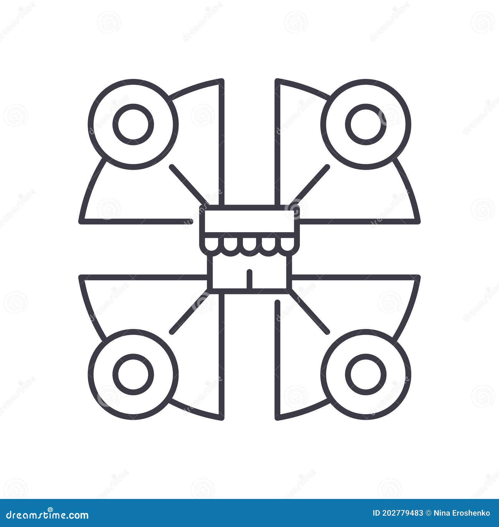 Market Segmentation Icon, Linear Isolated Illustration, Thin Line ...