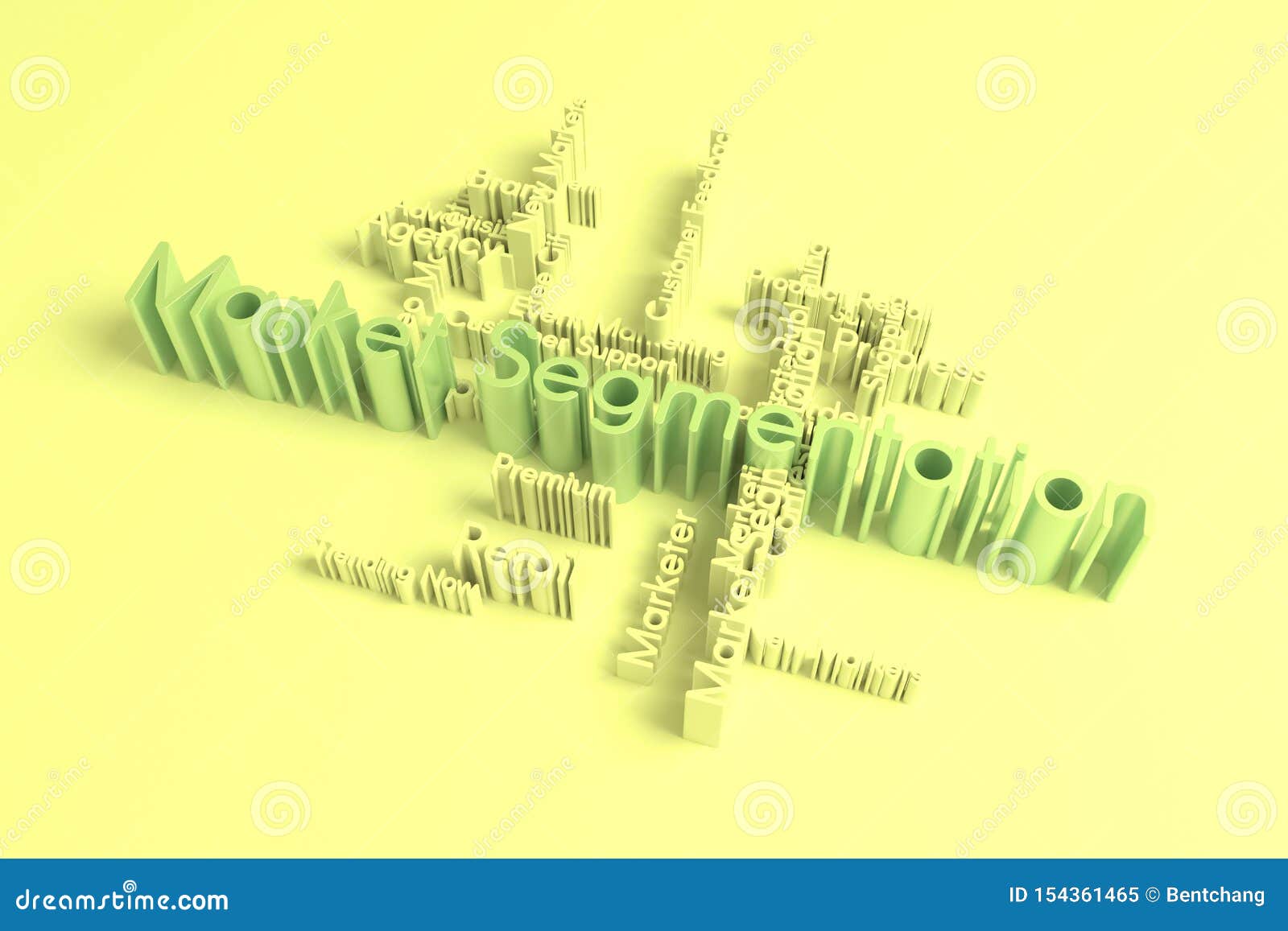 Market Segmentation, Marketing Keyword Words Cloud. for Web Page ...