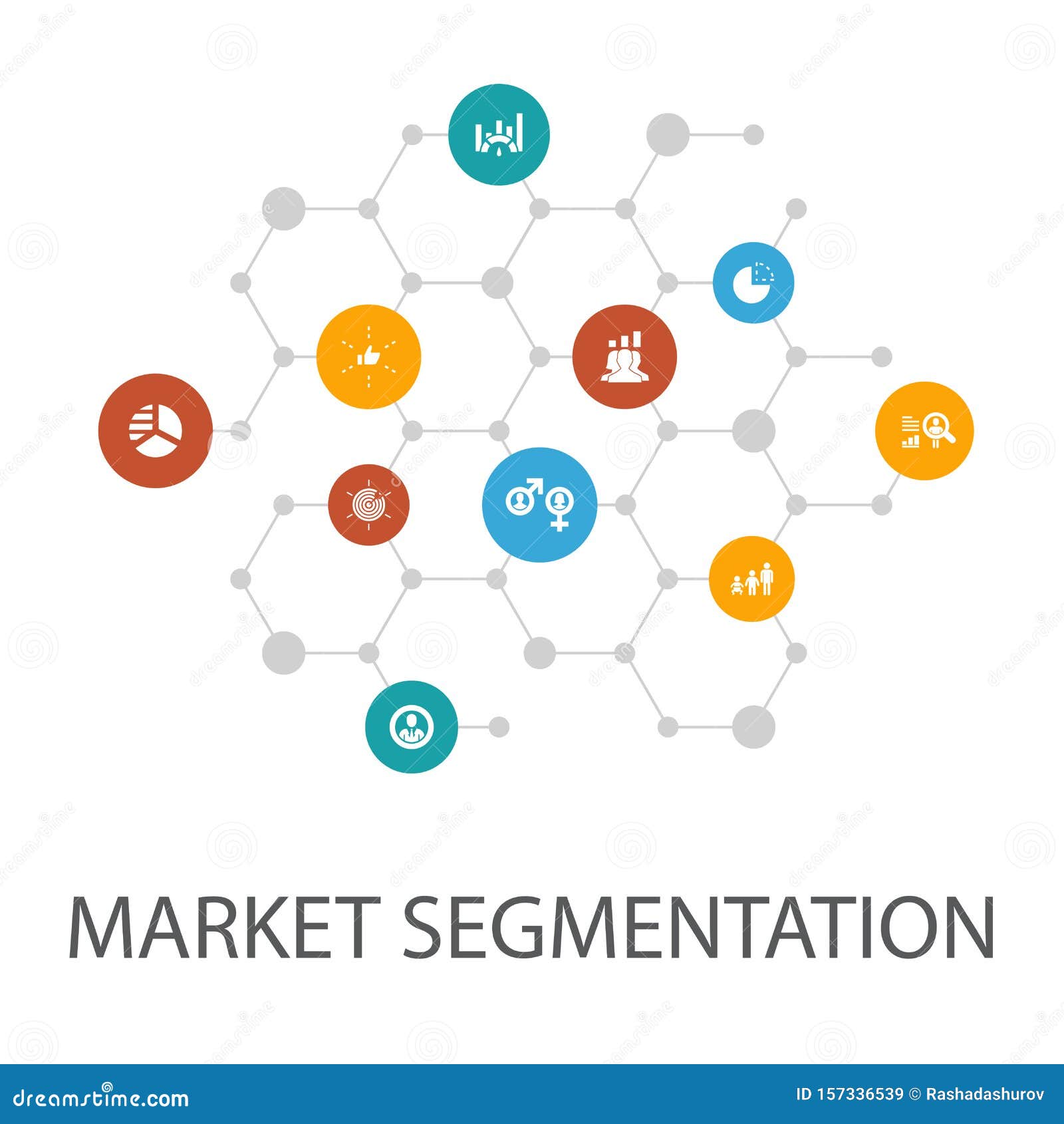 Market Segmentation Presentation Stock Vector - Illustration of ...
