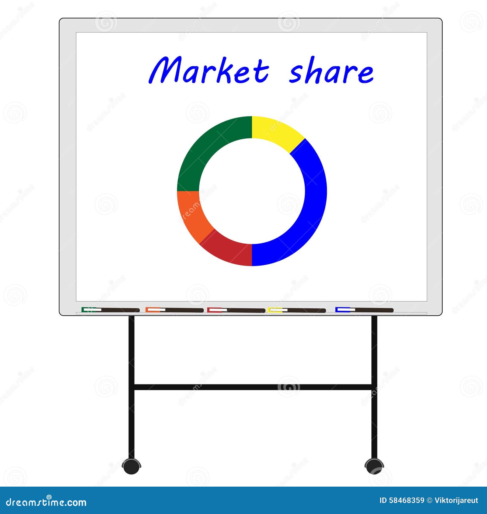 Market share stock illustration. Illustration of data - 58468359
