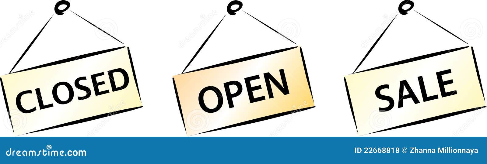 Market signs collection stock vector. Illustration of message - 22668818