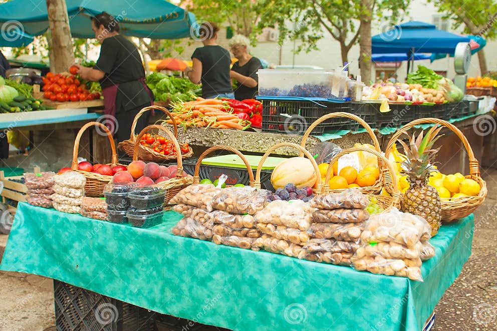 Market in Split editorial stock photo. Image of booth - 26587053