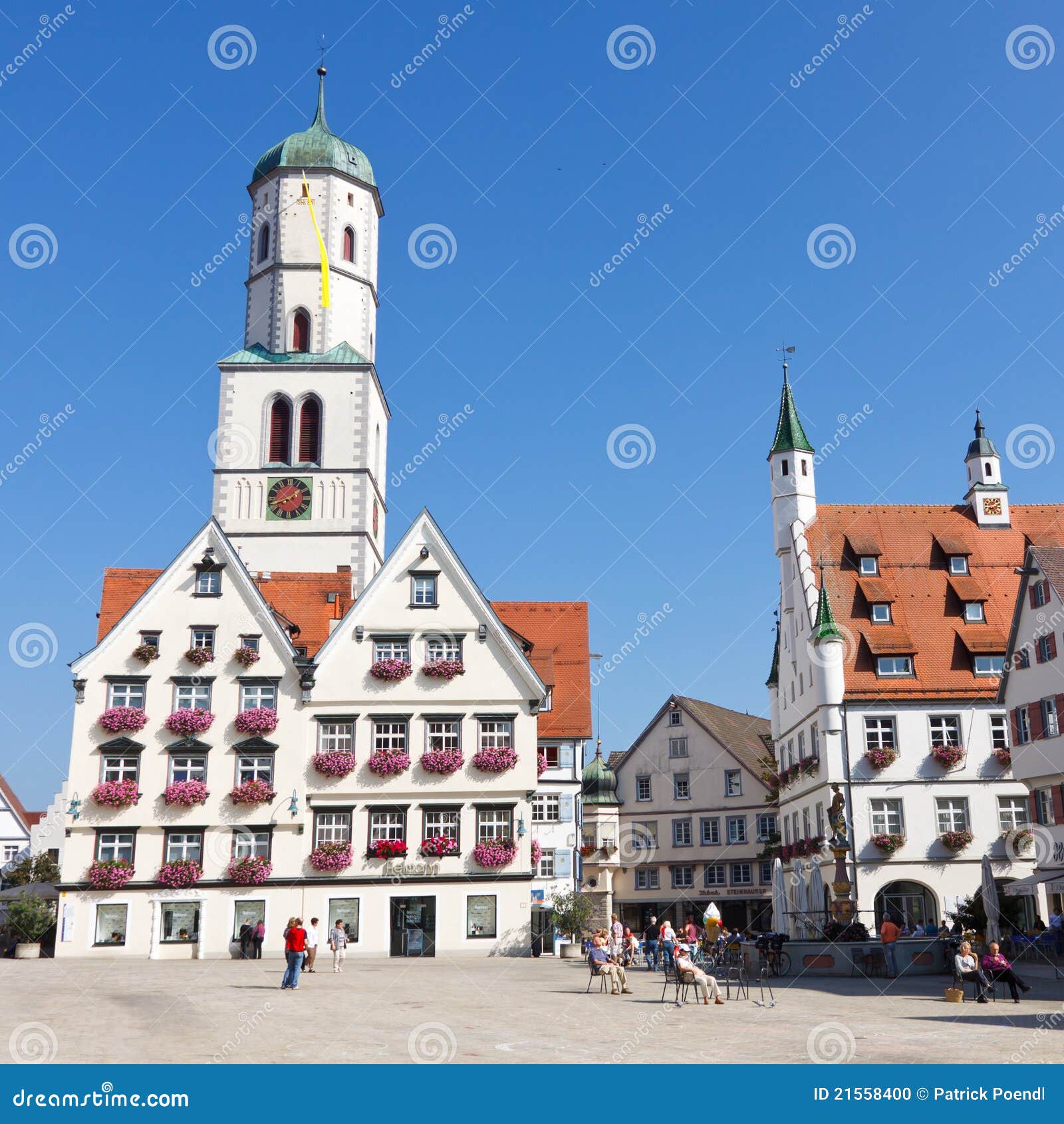 Market Square in Biberach, Germany Editorial Image - Image of building, germany: 21558400